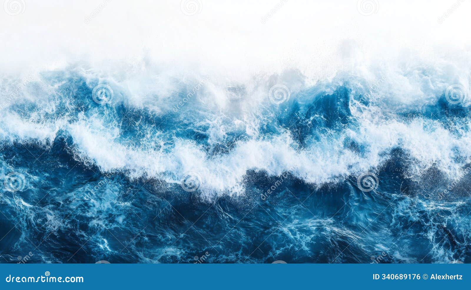 Overhead View of Roaring Ocean Waves Stock Photo - Image of earth ...