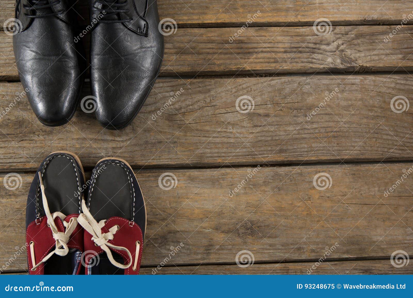 Overhead view of shoes stock image. Image of personal - 93248675