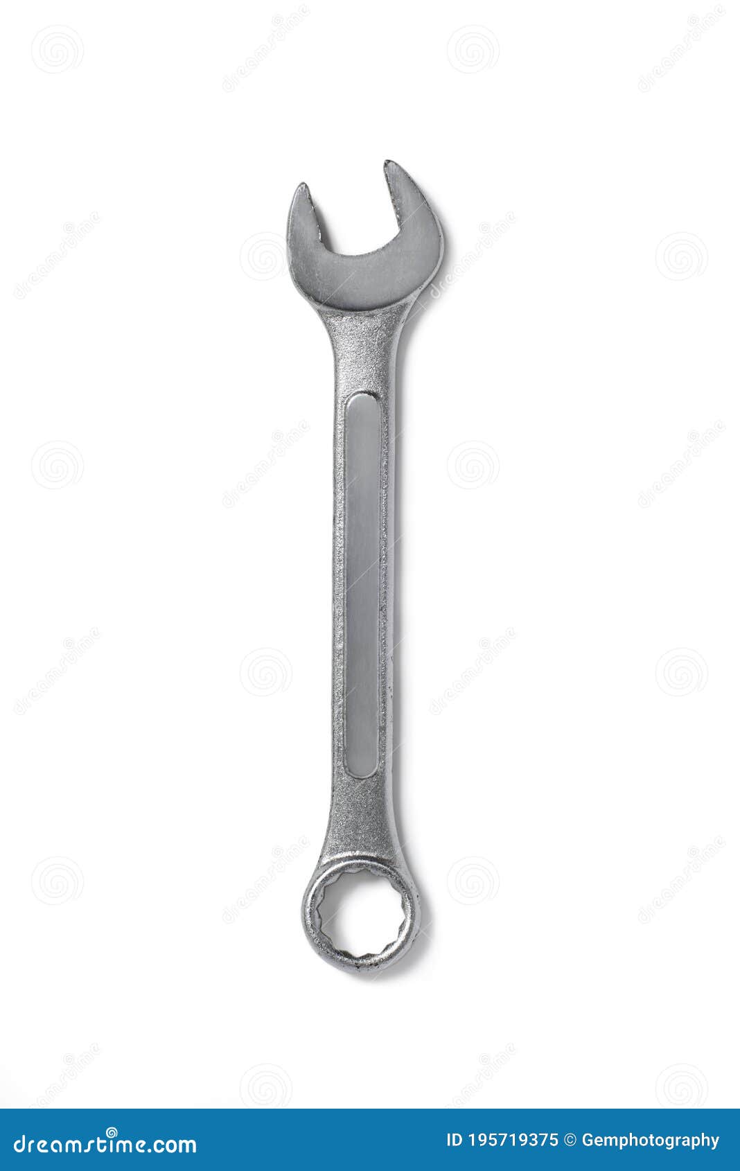Spanner Isolated on White Background Stock Image - Image of equipment ...