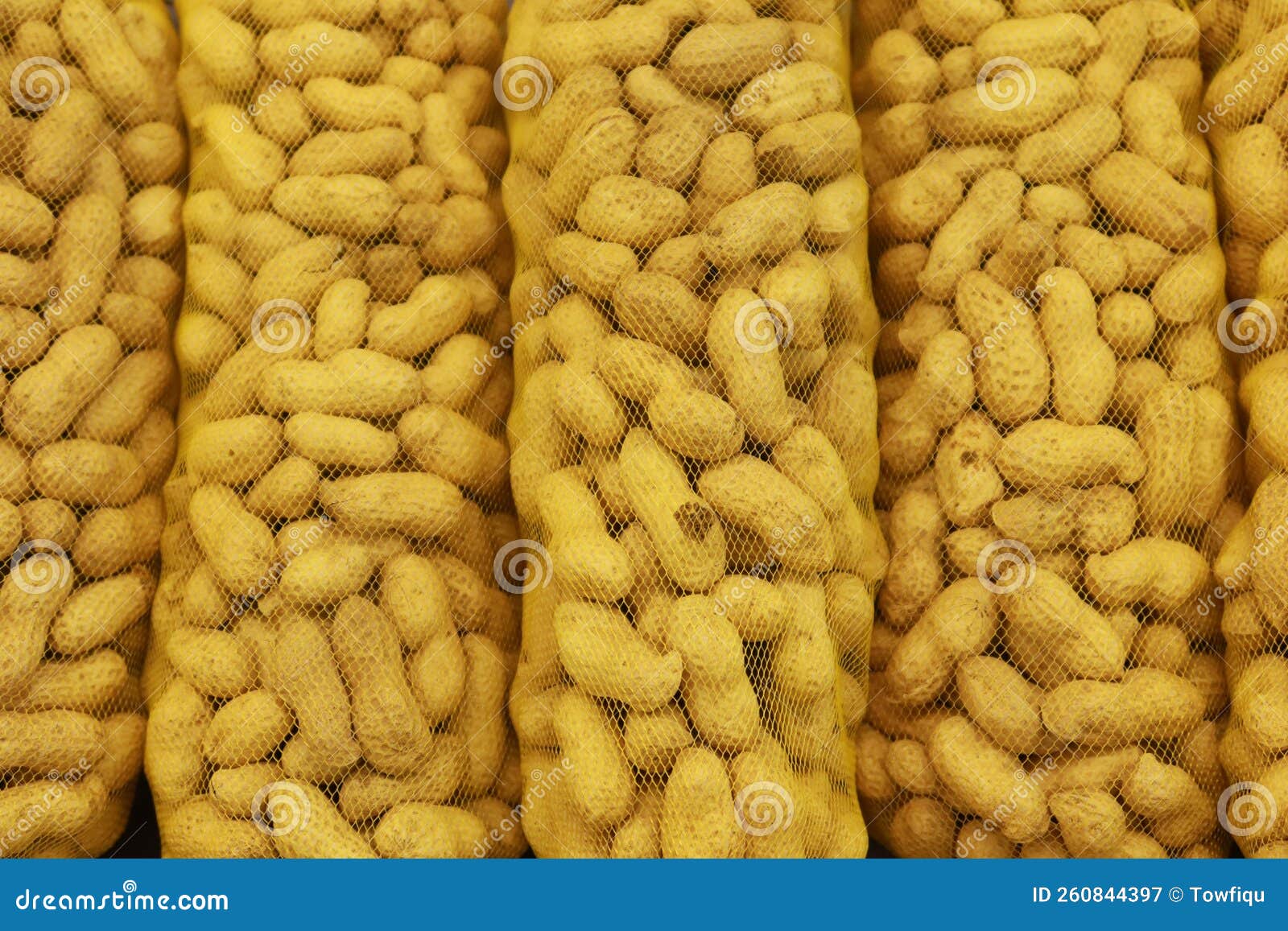 Overhead View of Stack of Many Peanuts in a Packet Stock Image - Image ...