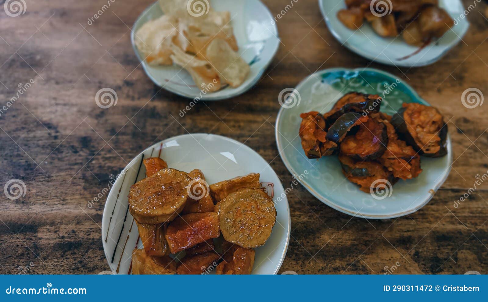 Overhead View of Traditional Authentic Korean Side Dishes or Banchan ...