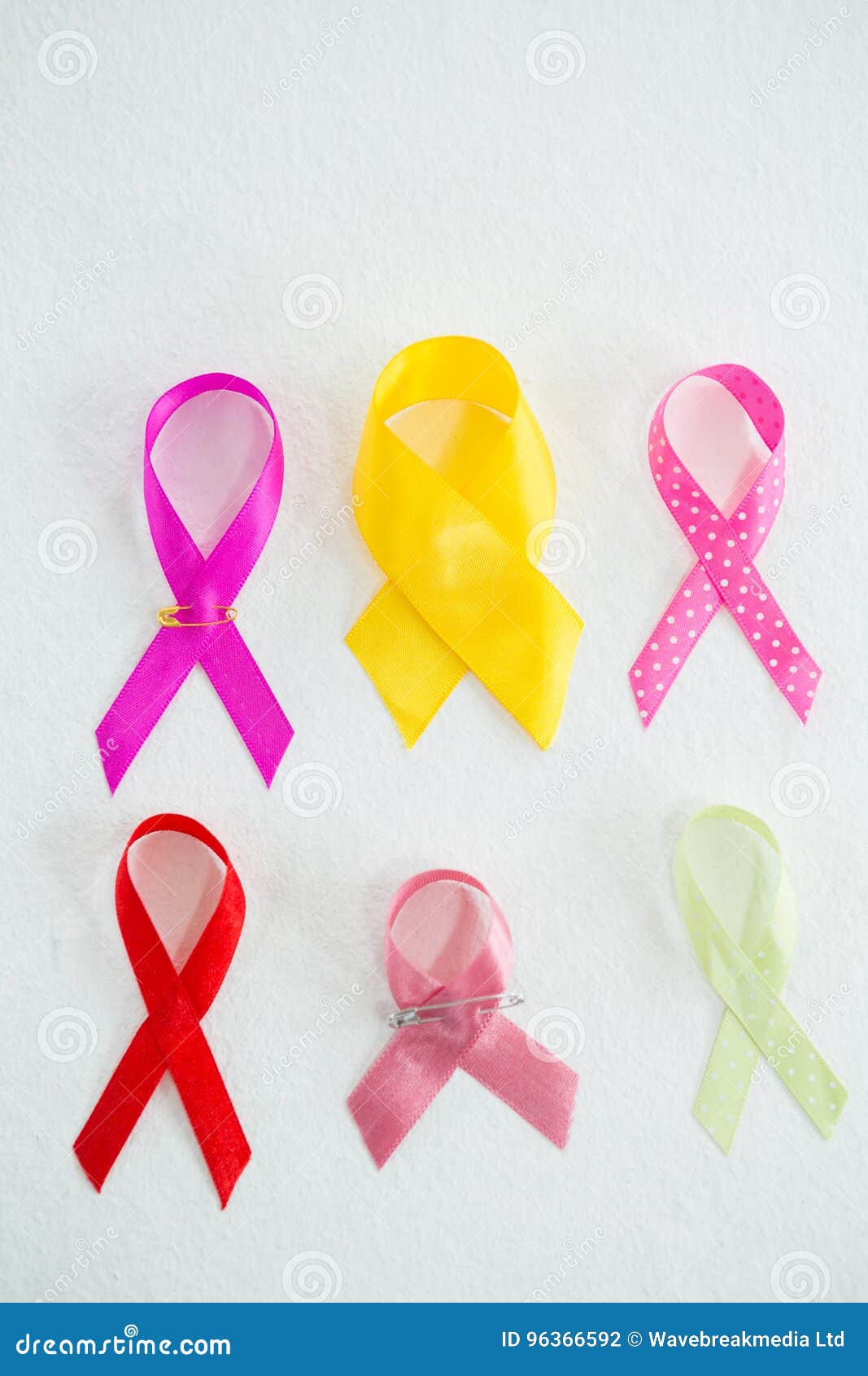 Overhead View of Various Awareness Ribbons Stock Photo - Image of ...