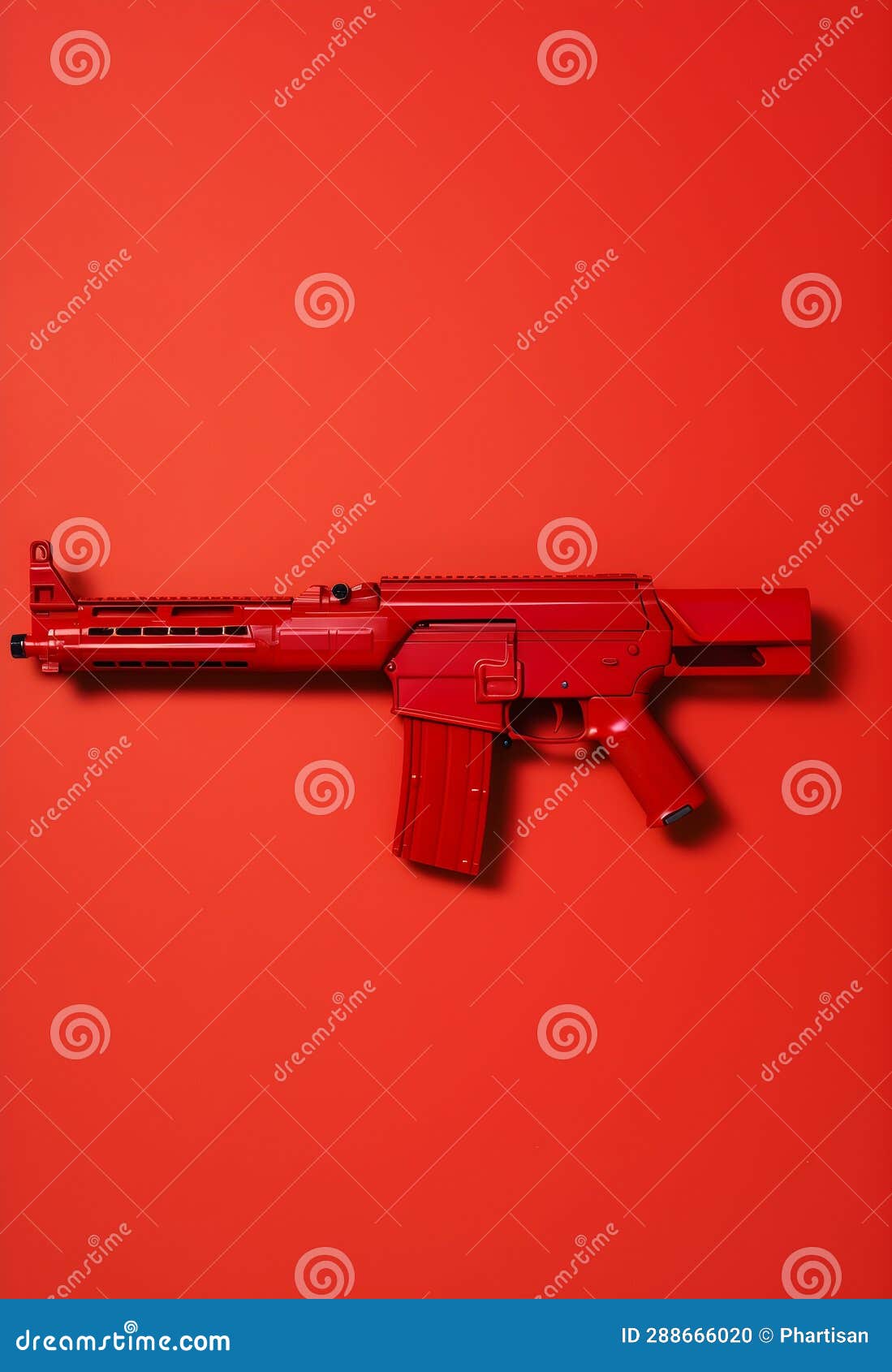 Overhead View of a Weapon Inspired by the Gun Control Debate Stock ...