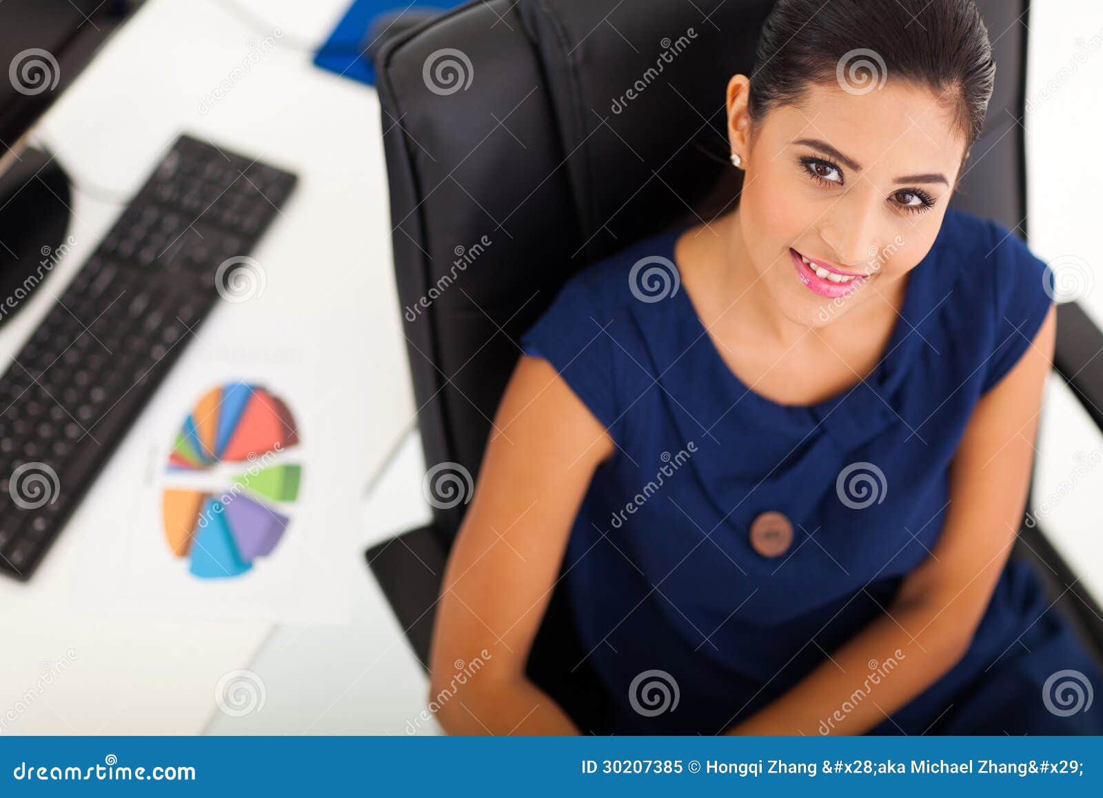 Overhead office worker stock image. Image of computer - 30207385