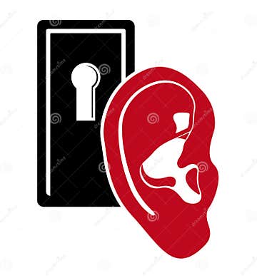 Overhearing icon stock vector. Illustration of circle - 16271389