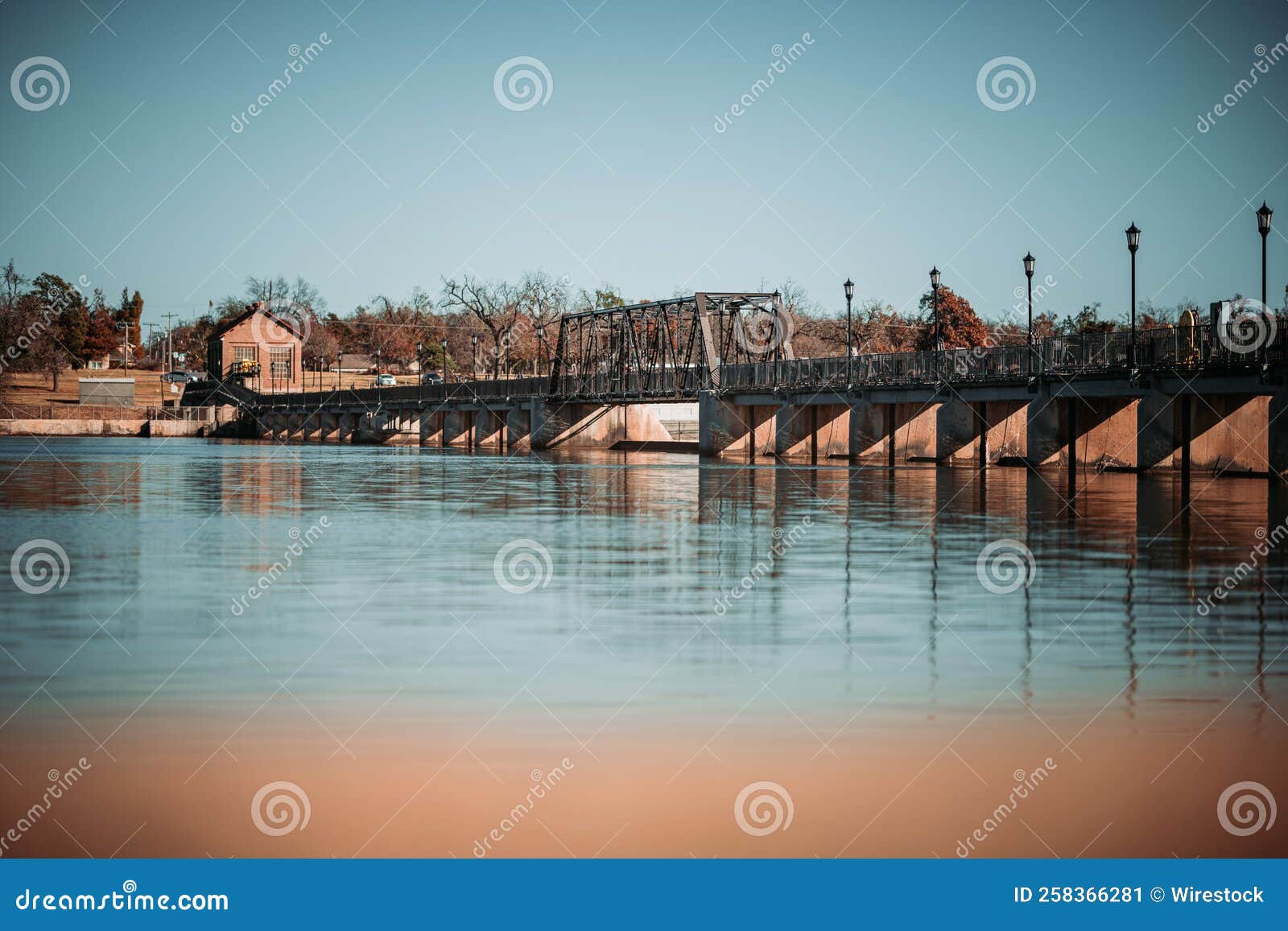 Overholser Dam on the North Canadian River in Oklahoma Stock Image ...