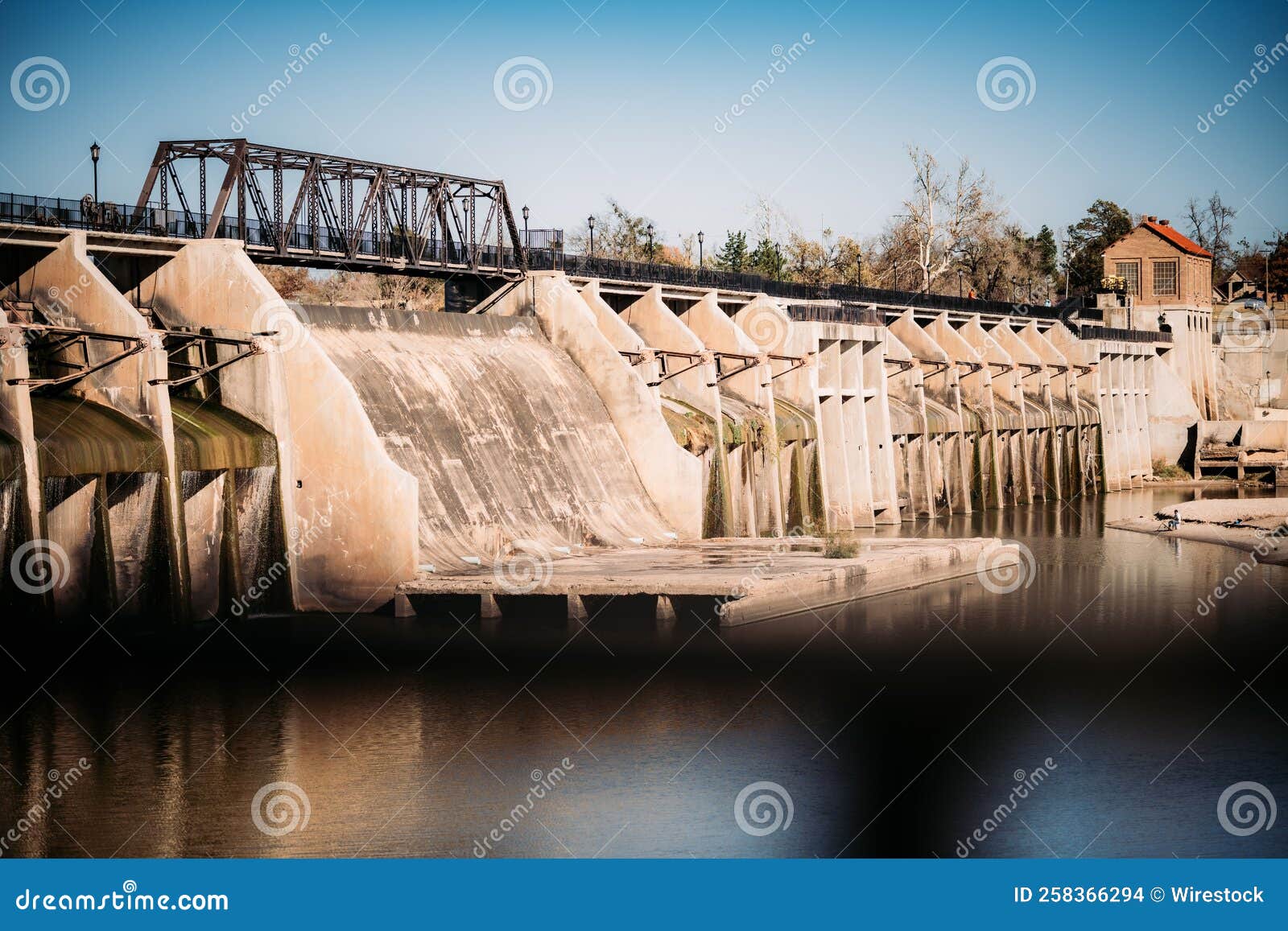 Overholser Dam on the North Canadian River in Oklahoma Stock Photo ...