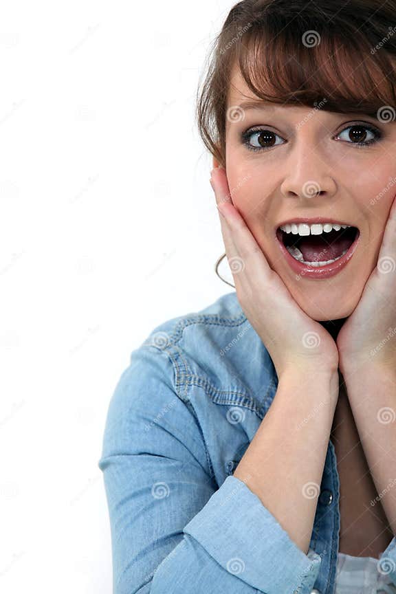 Overjoyed woman stock photo. Image of overjoyed, happy - 28297824