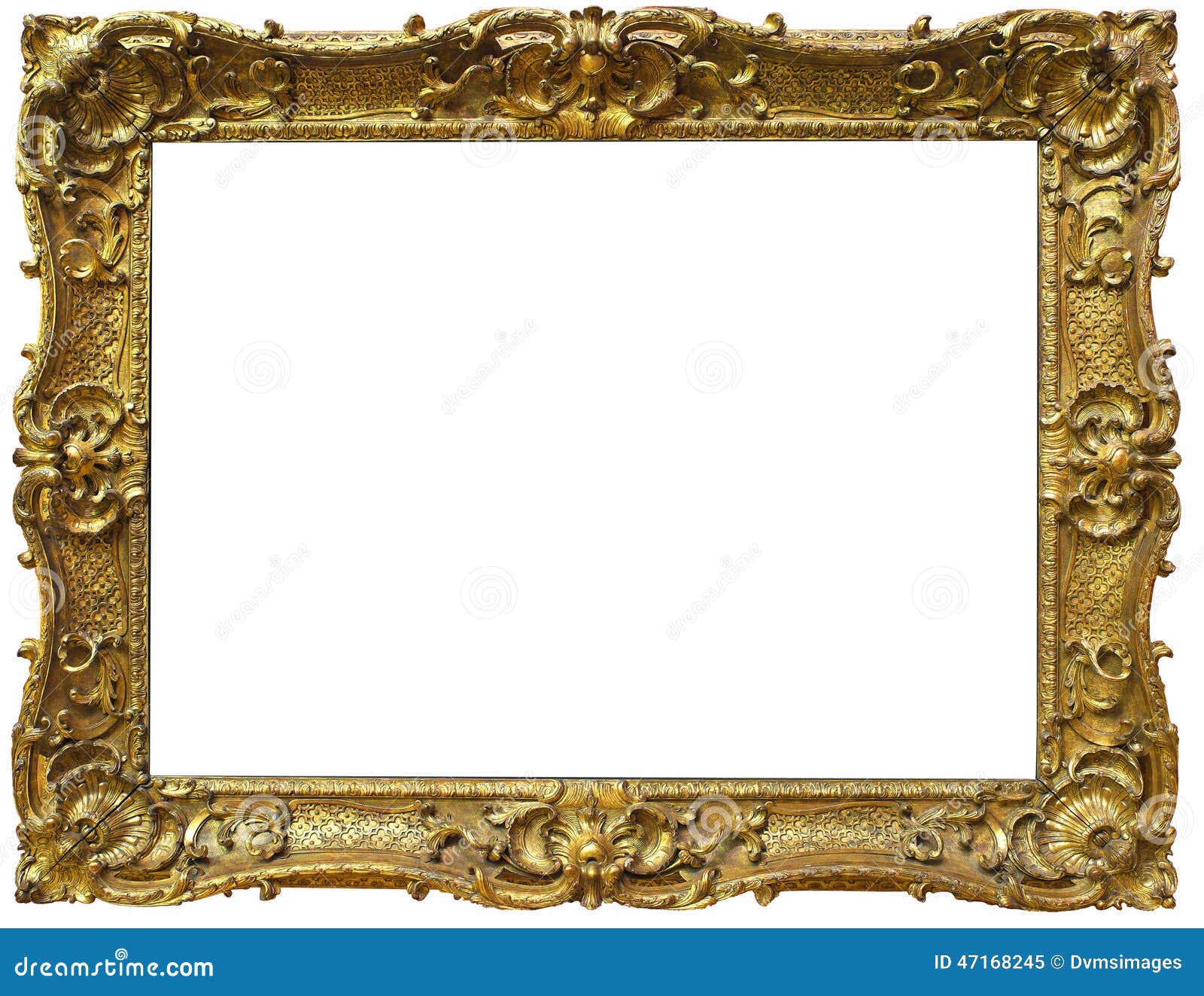 Overladen Barok Gouden Kader Stock Afbeelding - Image of gotisch ...