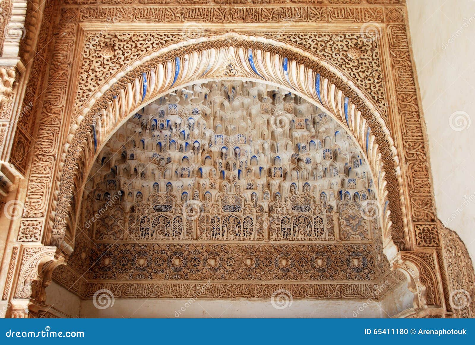 Overladen Overwelfde Galerij, Alhambra Palace Stock Foto - Image of ...