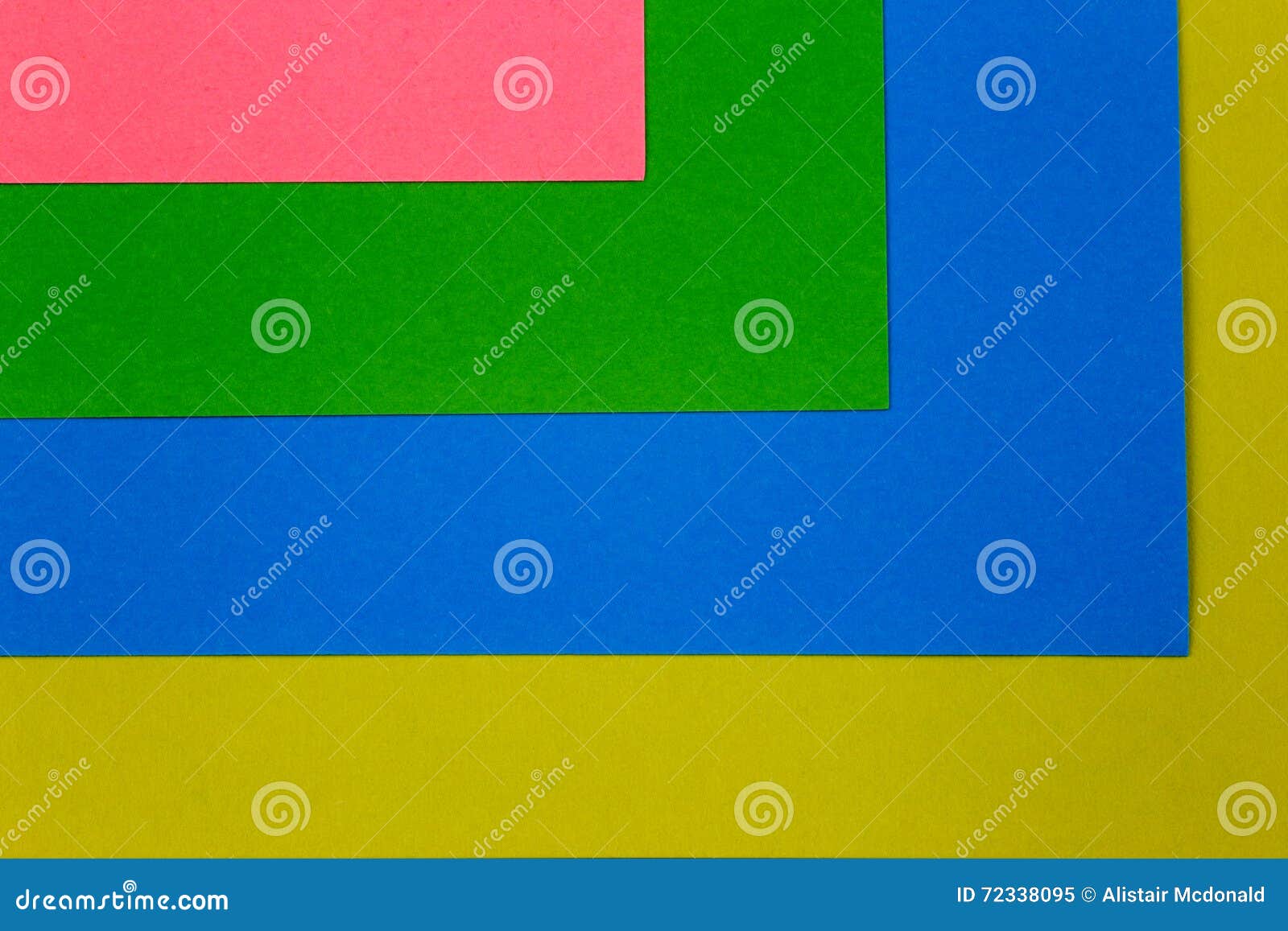 Overlaid Coloured Paper Card Sheet Stack Stock Image - Image of bright ...