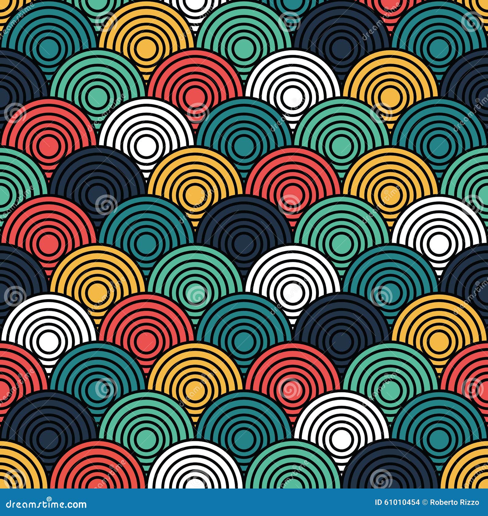 Overlap Circle Pattern stock illustration. Illustration of hypnotist ...