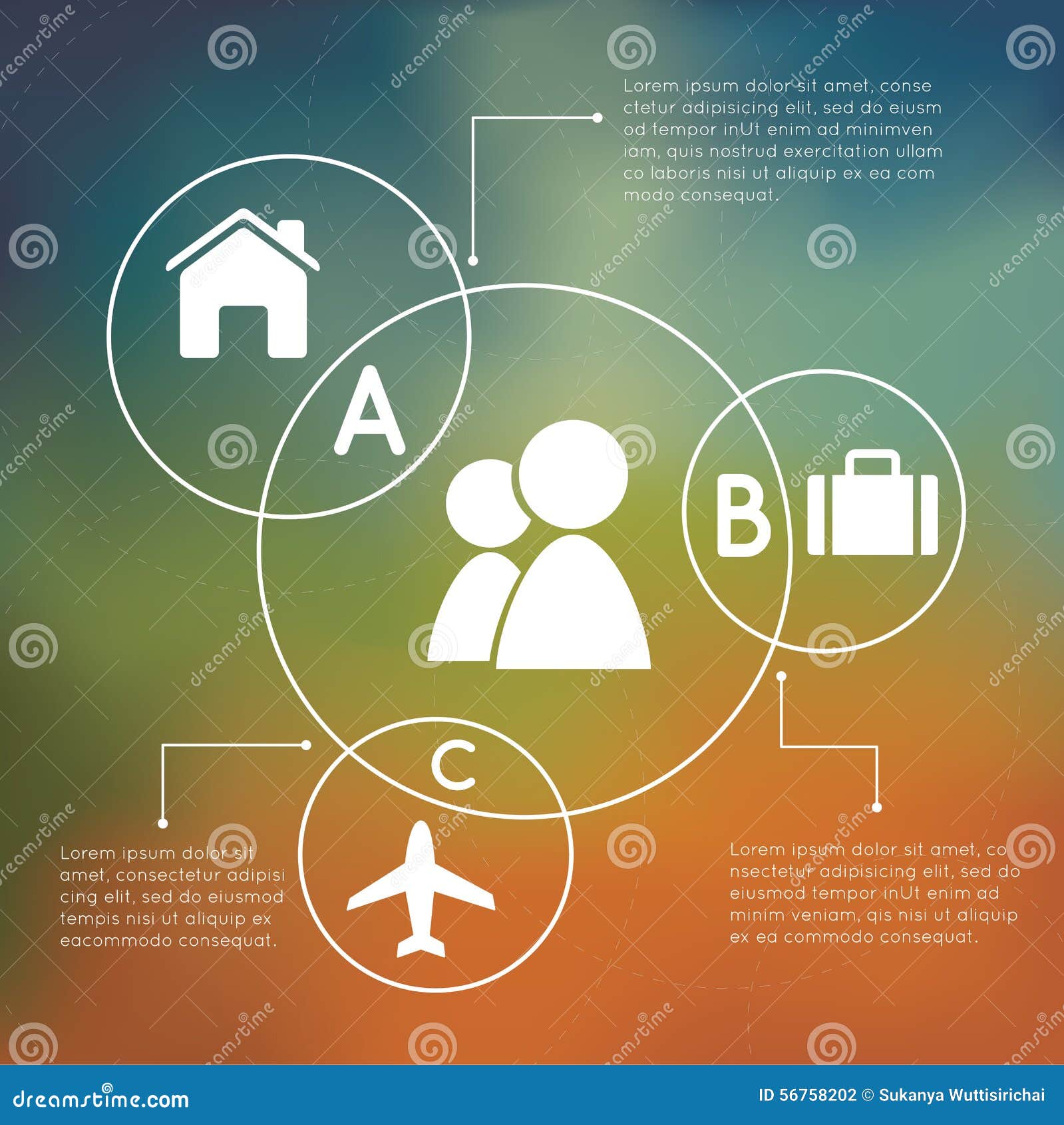 Infographics Set With Overlapping Bars Cartoon Vector | CartoonDealer ...