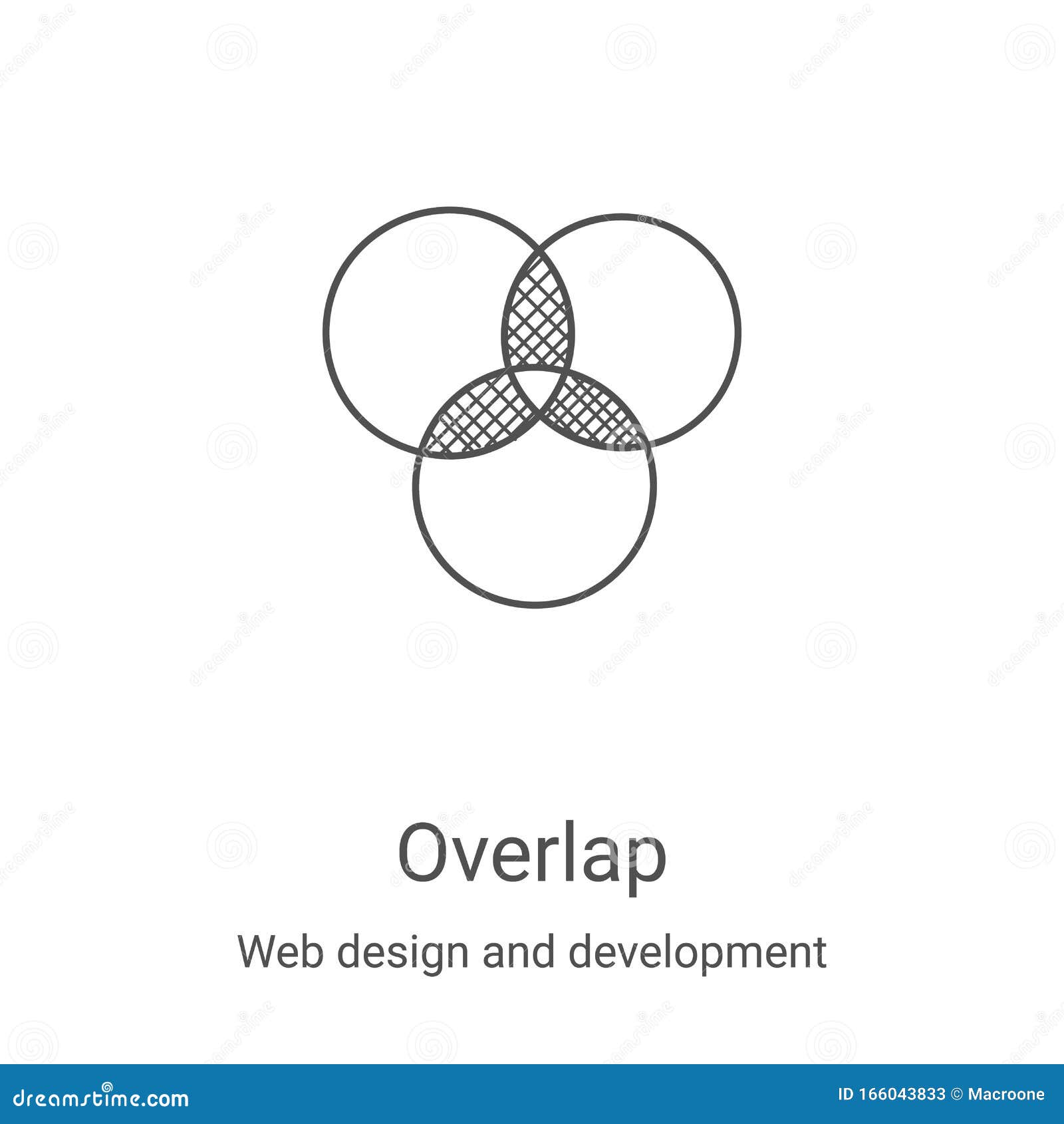 Overlap Icon Vector from Web Design and Development Collection. Thin ...