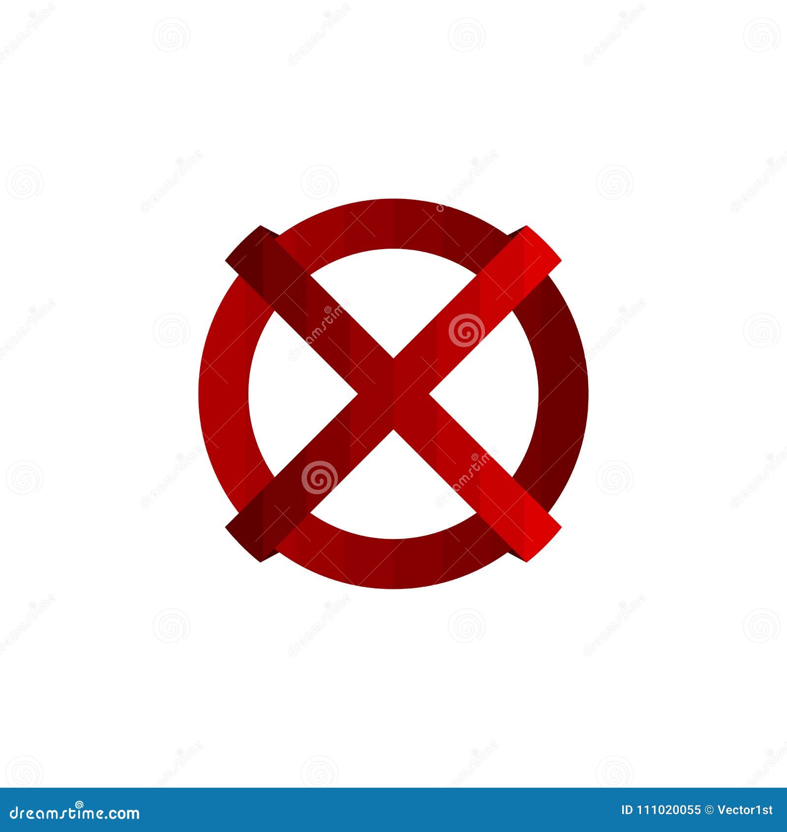 Overlap Shape Triangle Round Circle Sign Stock Vector - Illustration of ...