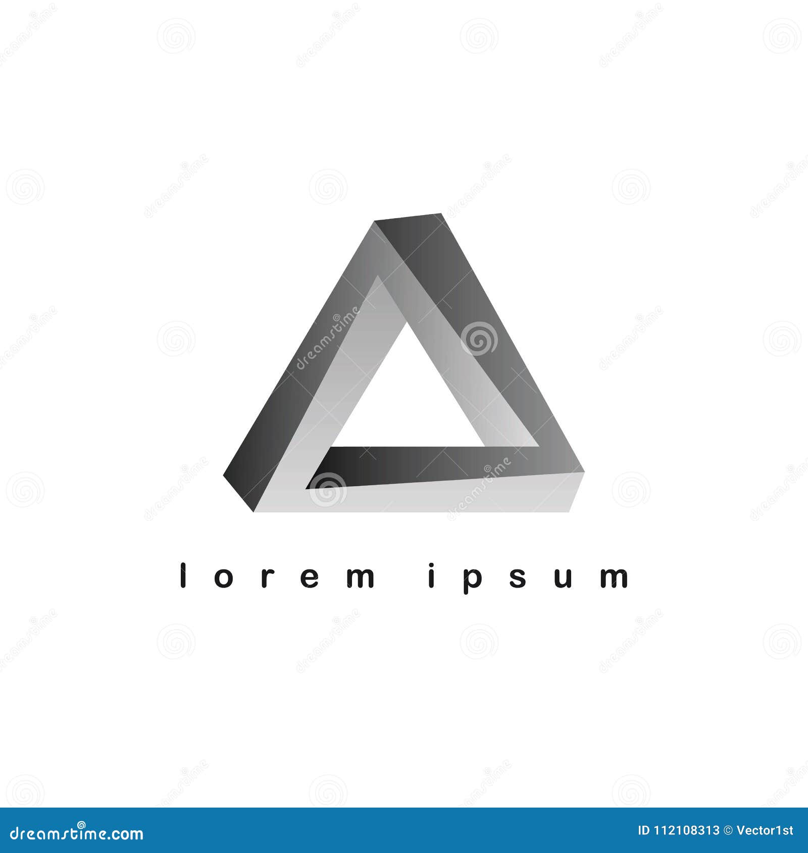 Overlaping Triangle Logo Logotype Vector Art Stock Vector ...