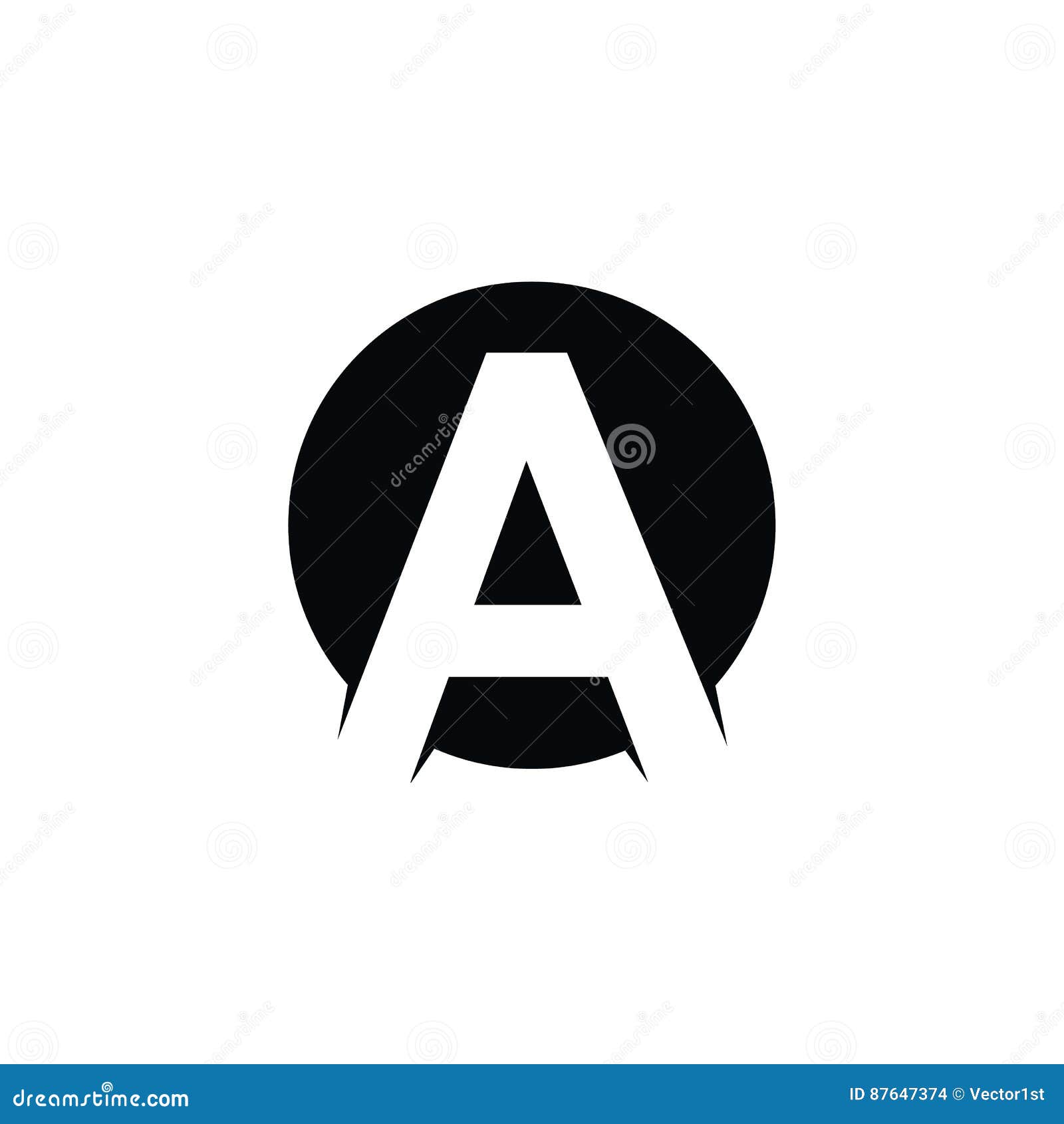 Overlapped Initial Letter Logo Logotype Theme Stock Vector ...