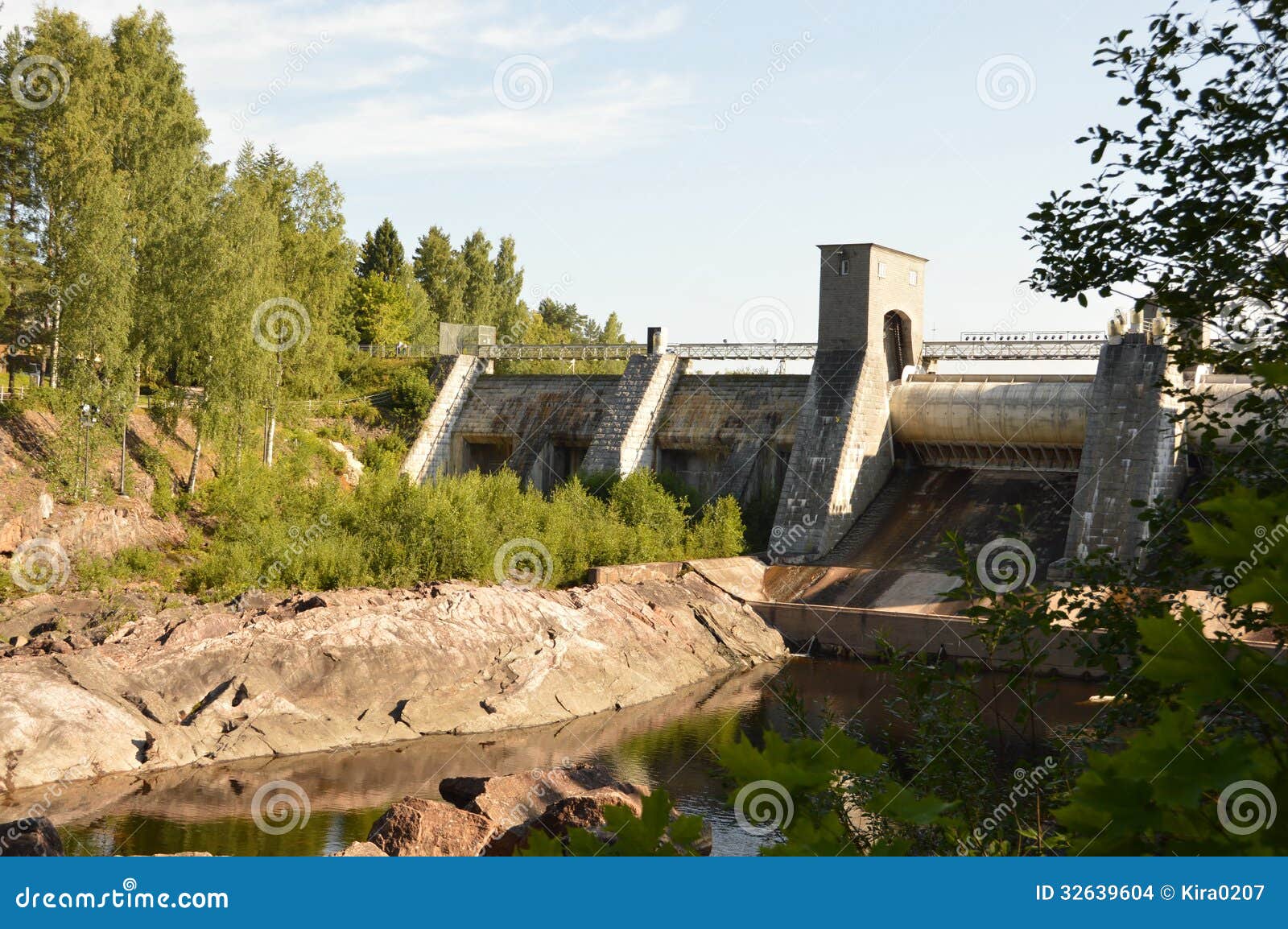 Overlapped waterfall stock photo. Image of weir, gate - 32639604