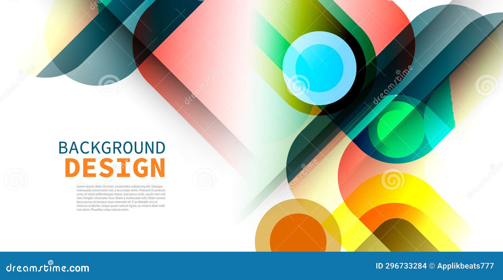 Overlapping Abstract Background Color Modern Element Vector ...