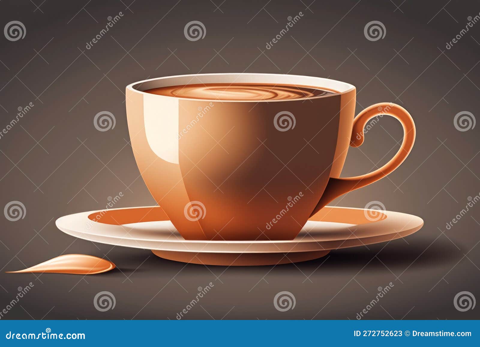 Overlapping Angles Coffee Cup Vector. Generative Ai Stock Illustration ...