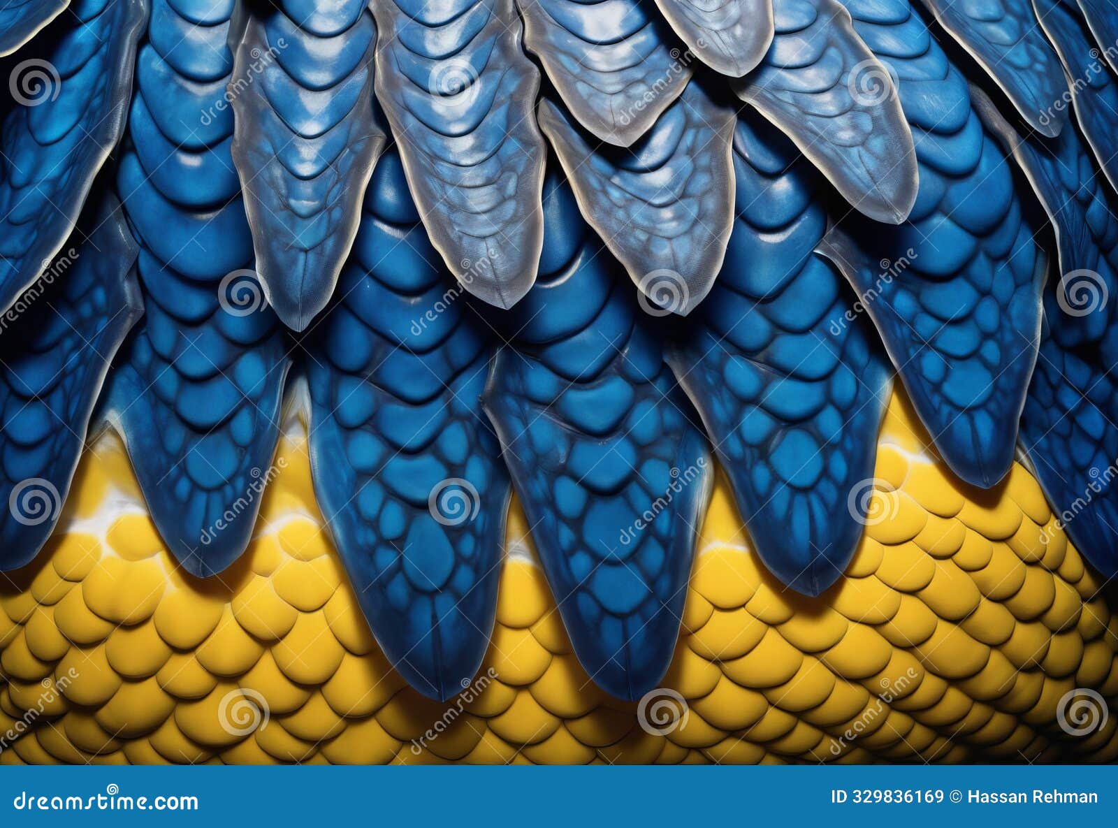 Overlapping Blue and Gray Scales Stock Illustration - Illustration of ...