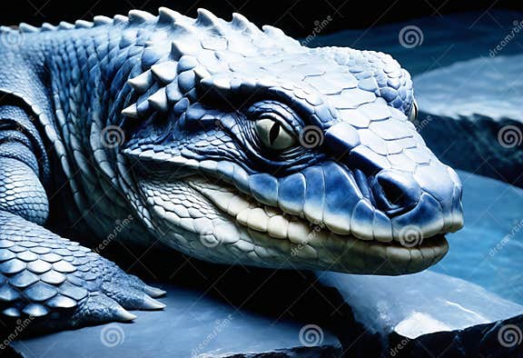 Overlapping Blue and Gray Scales Stock Illustration - Illustration of ...