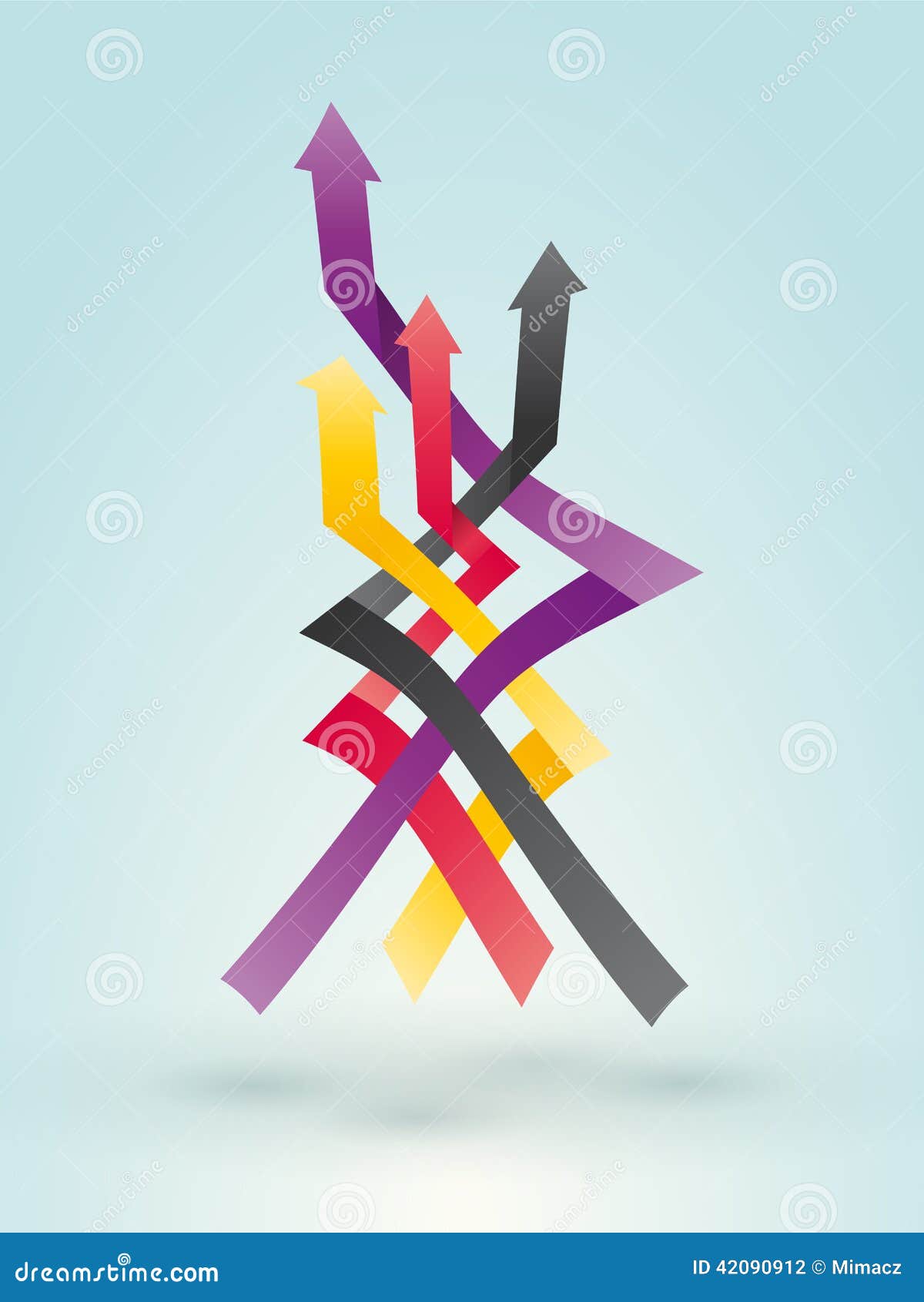 Set Of Colored Arrow Icons Vector Illustration | CartoonDealer.com ...