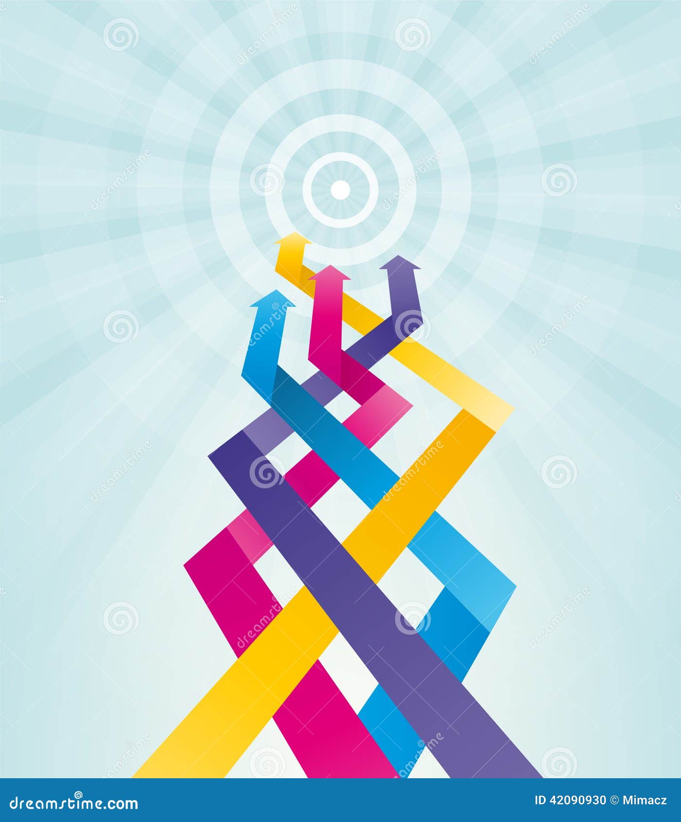 Set Of Colored Arrow Icons Vector Illustration | CartoonDealer.com ...