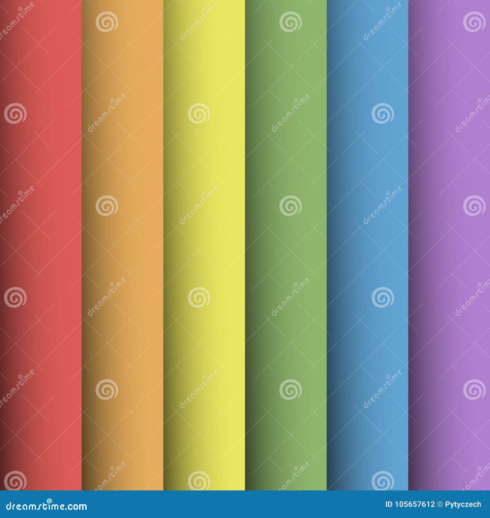 Overlapping Colorful Paper Sheets in Colors of Rainbow Spectrum. with ...