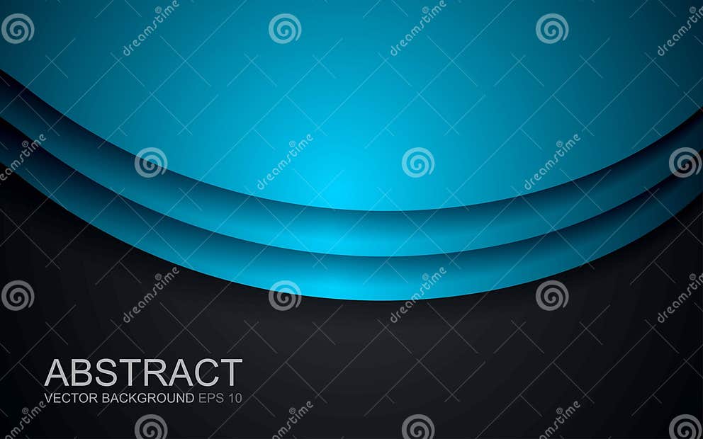 Overlapping Curve Background with Space for Text and Message Modern ...
