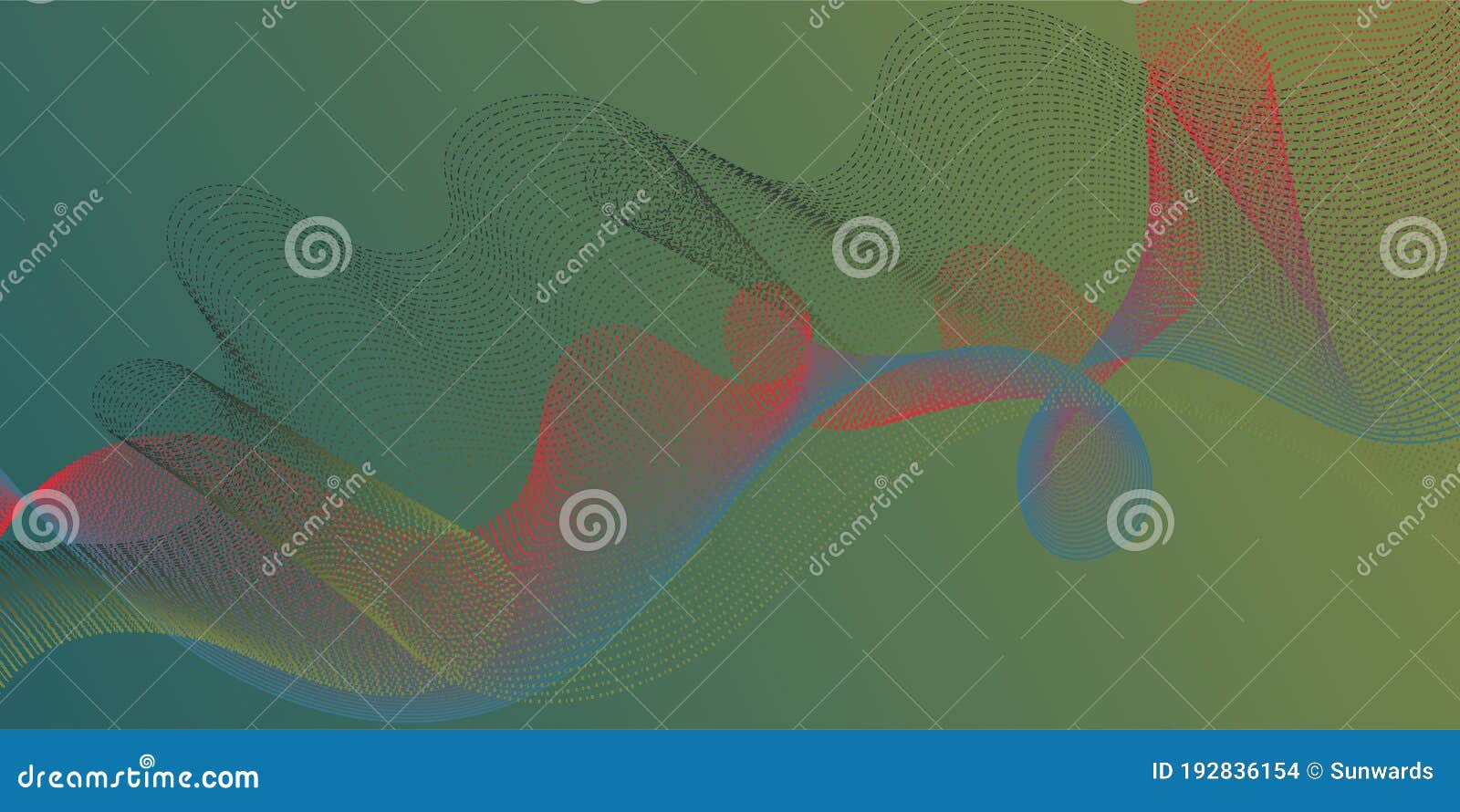 Overlapping Curves Card Backdrop Simple Design. Stock Vector ...