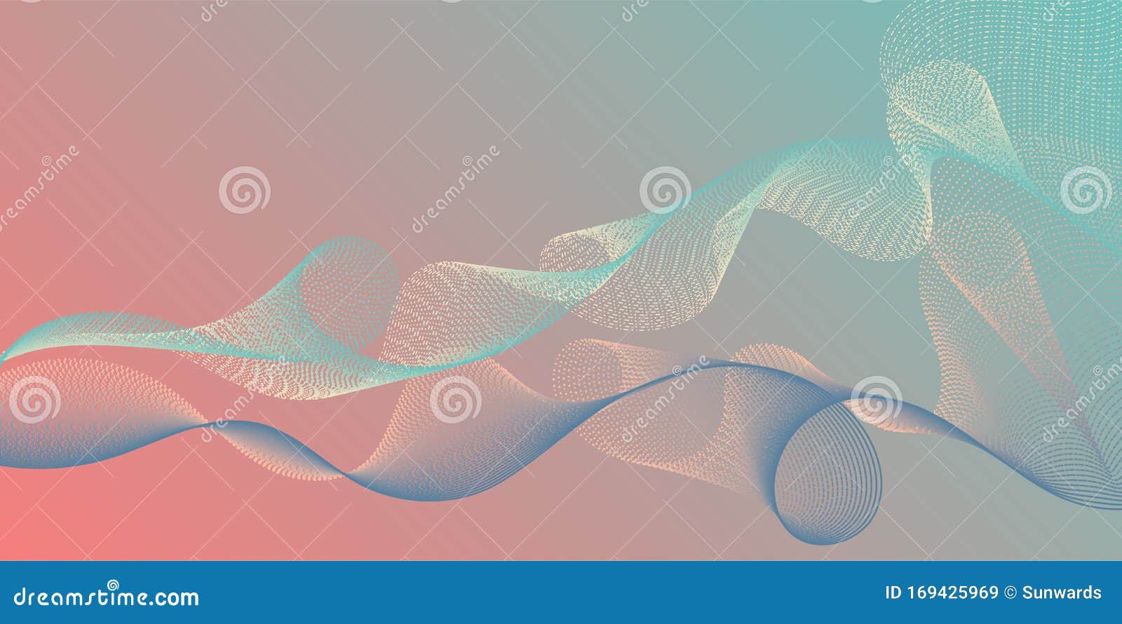 Overlapping Curves Card Backdrop Simple Design. Stock Vector ...
