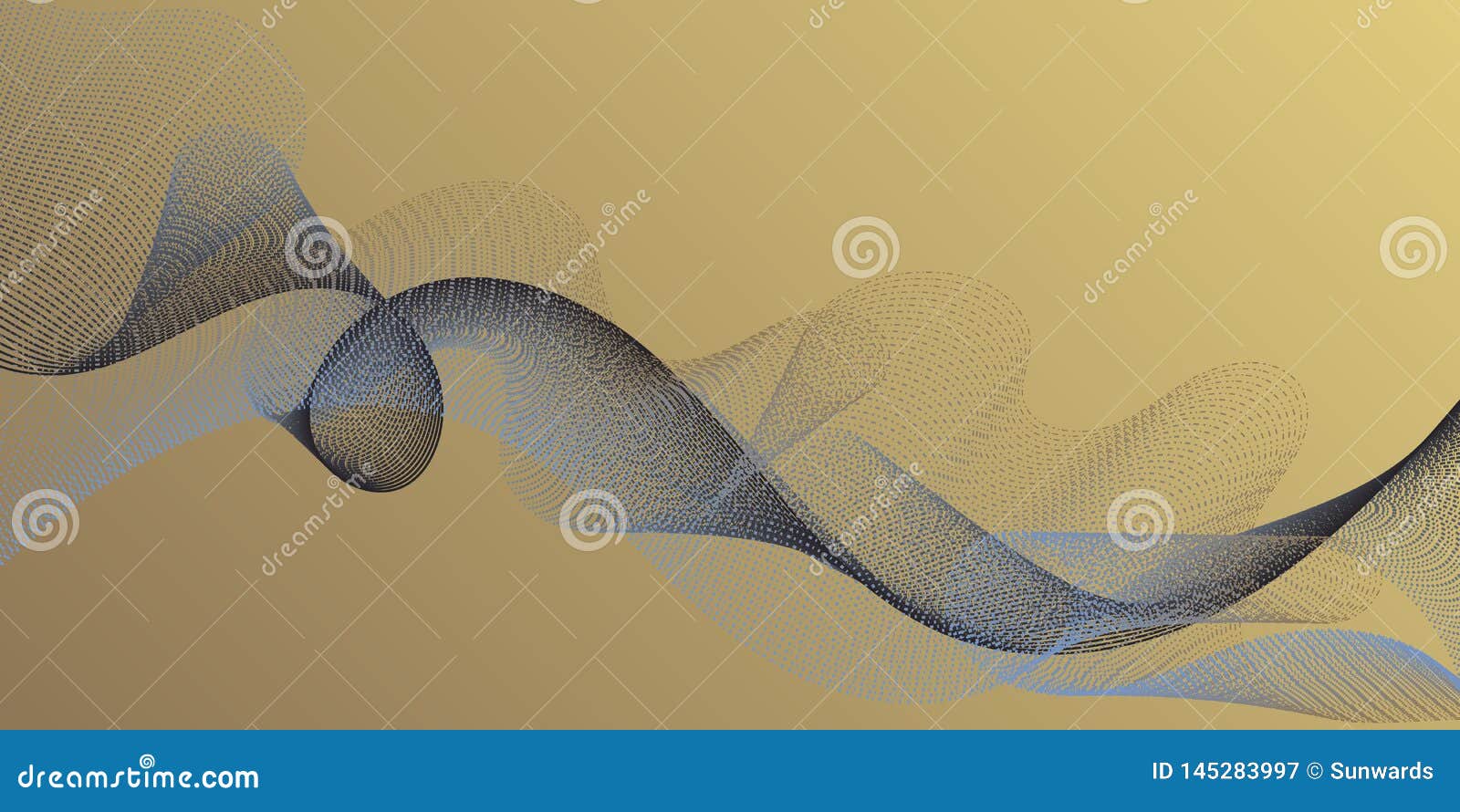 Overlapping Curves Card Backdrop Simple Design. Stock Vector ...