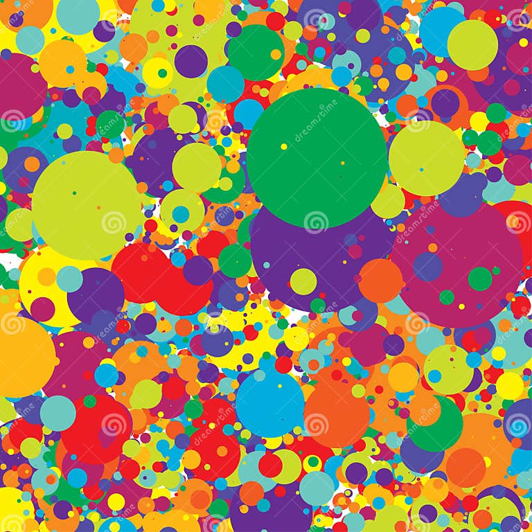 Overlapping Dense Random Dots, Circles. Dotted Vector Element, Pattern ...