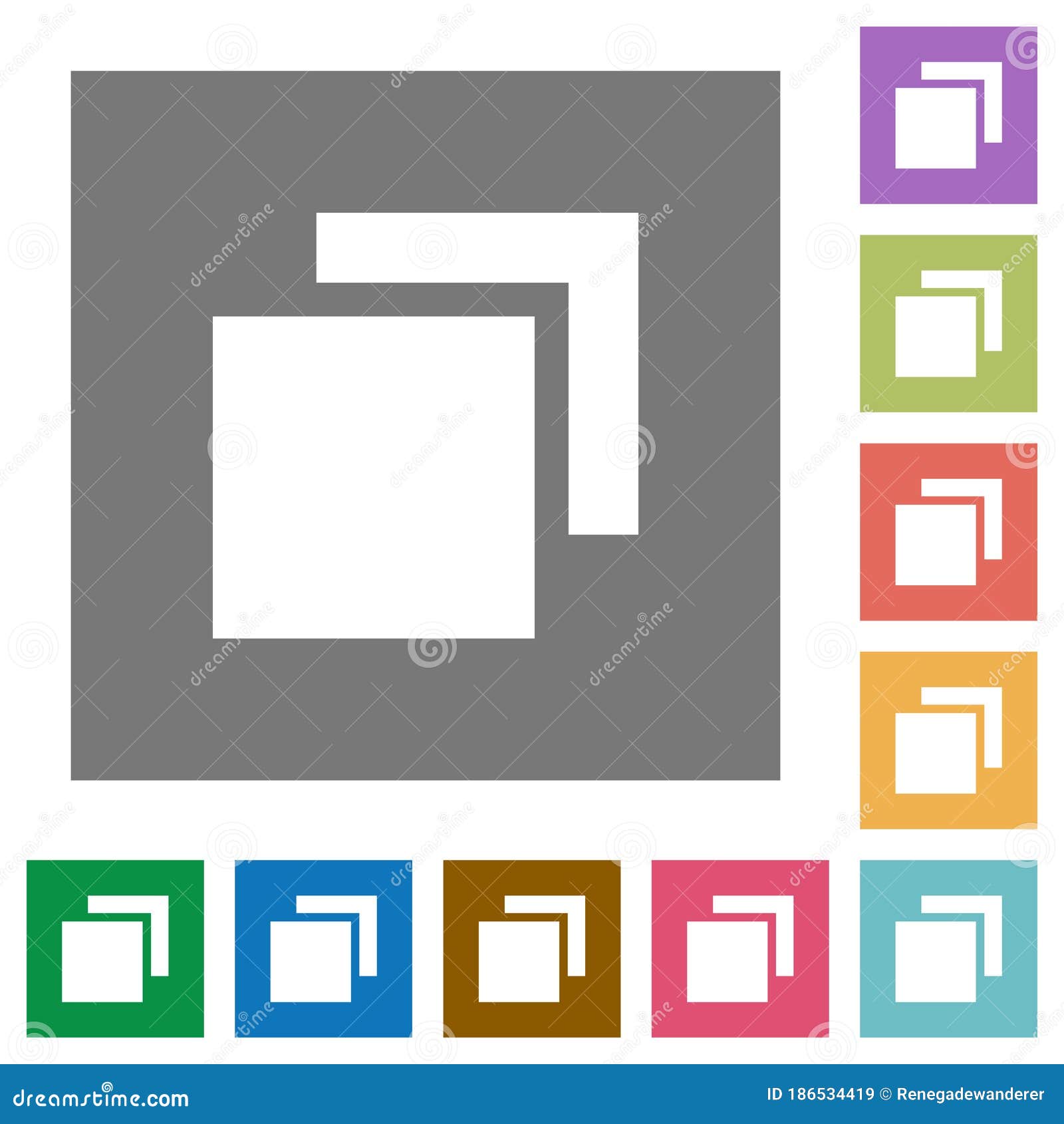 Overlapping Square Infographics Vector Illustration | CartoonDealer.com ...