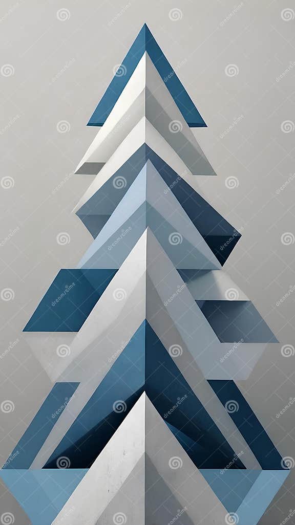 Overlapping Geometric Triangles Stock Illustration - Illustration of ...