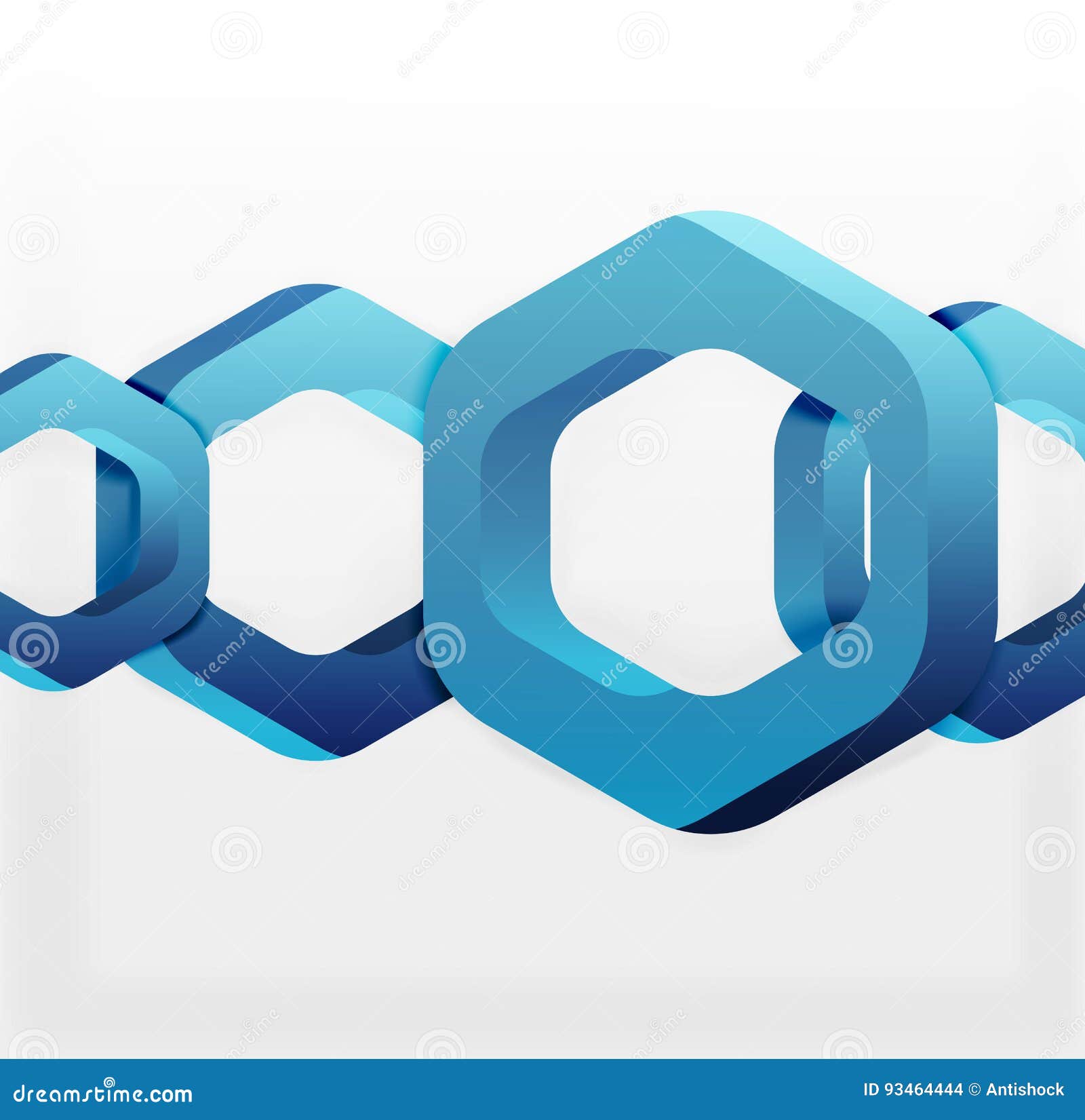 Overlapping Hexagons Design Background Stock Vector - Illustration of ...