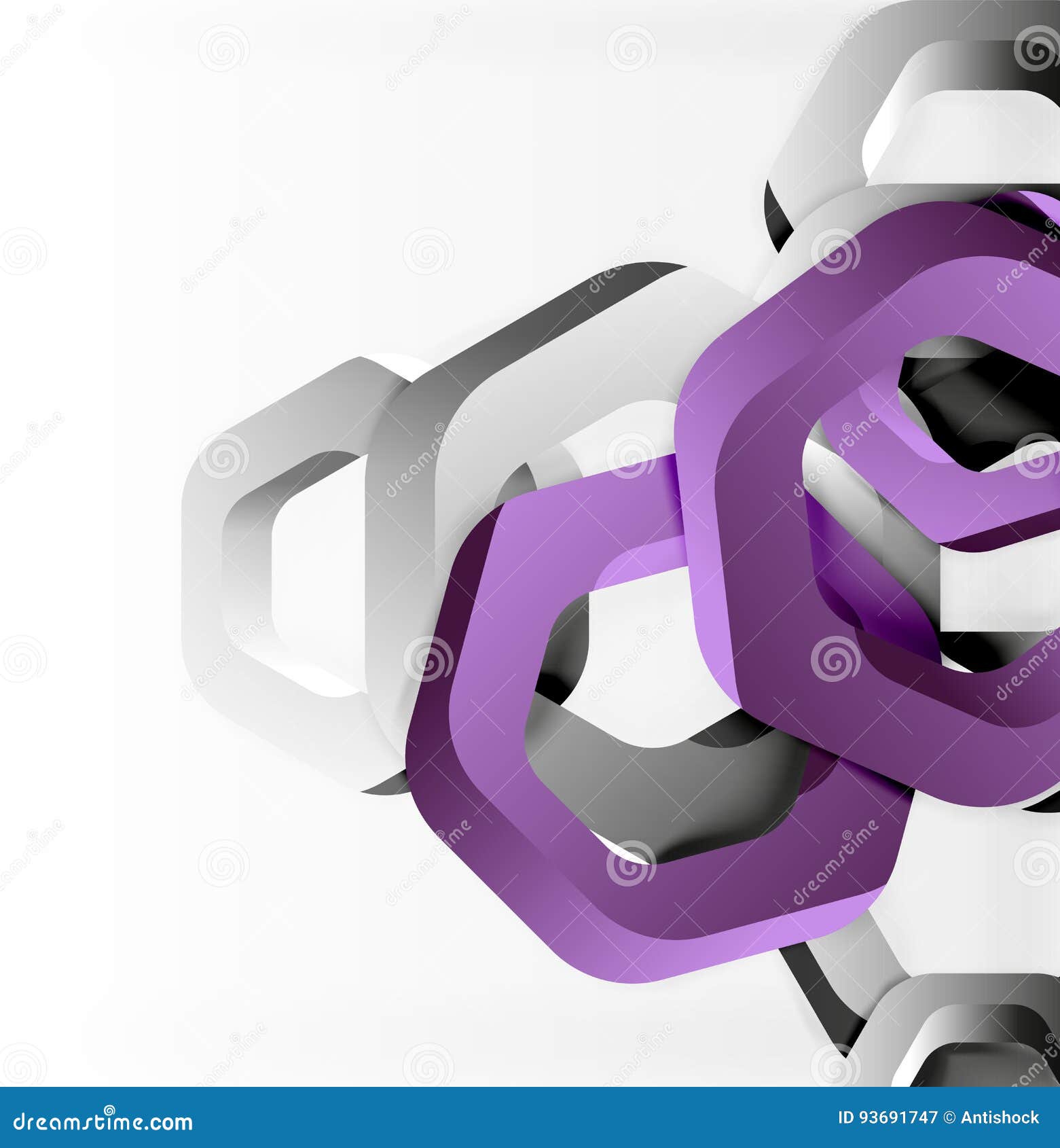 Overlapping Hexagons Design Background Stock Vector - Illustration of ...