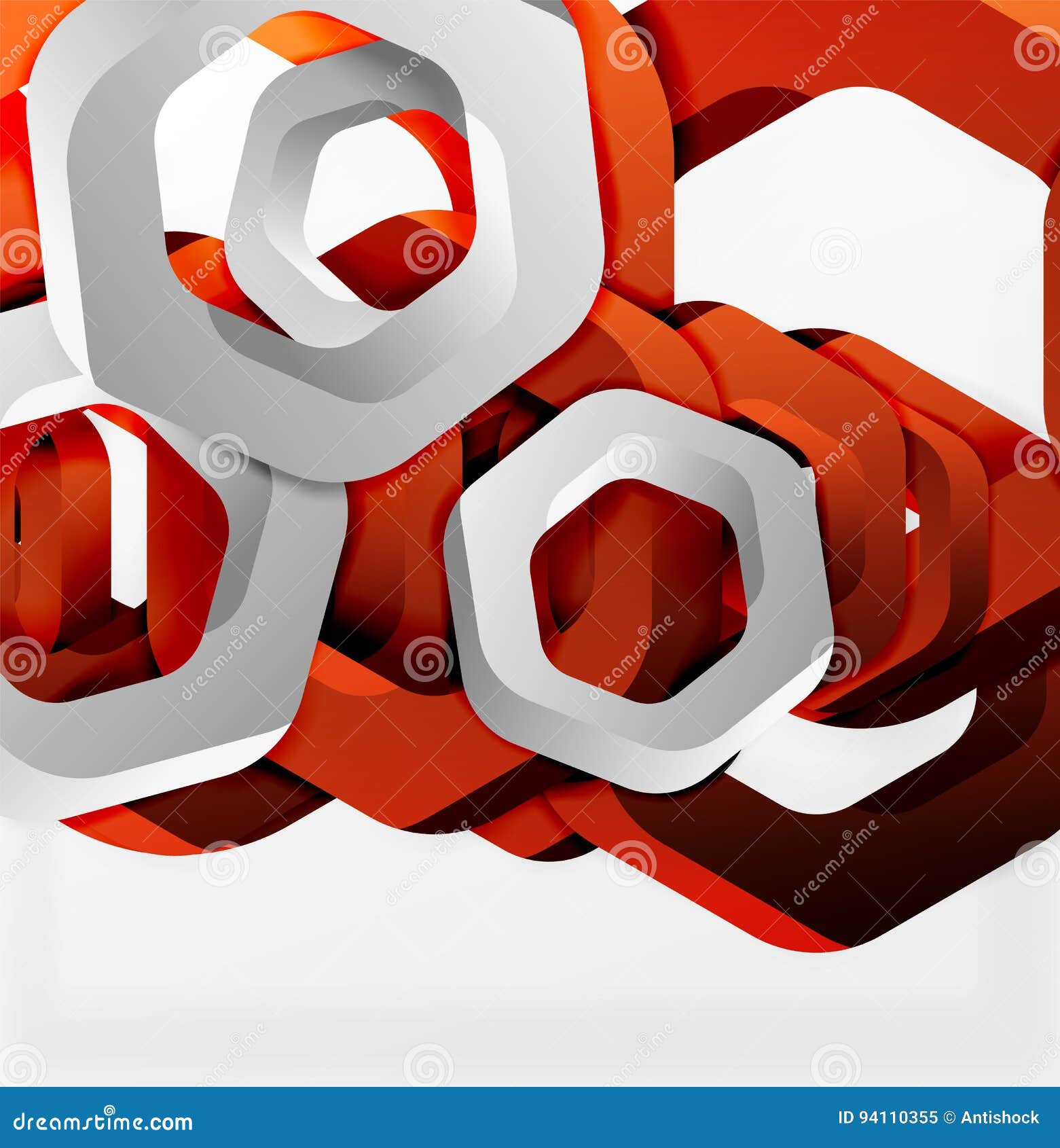 Overlapping Hexagons Design Background Stock Vector - Illustration of ...