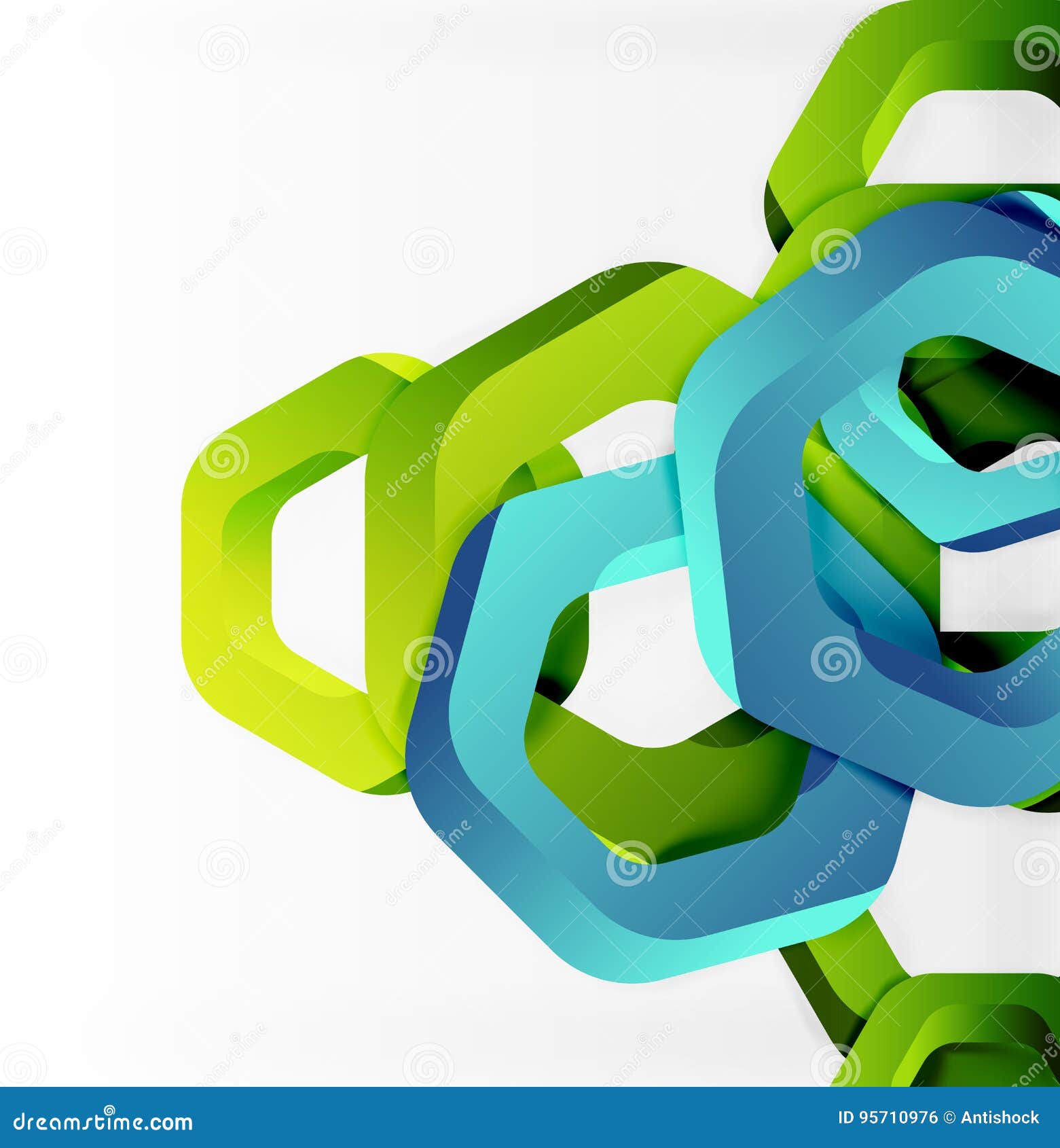 Overlapping Hexagons Design Background Stock Vector - Illustration of ...