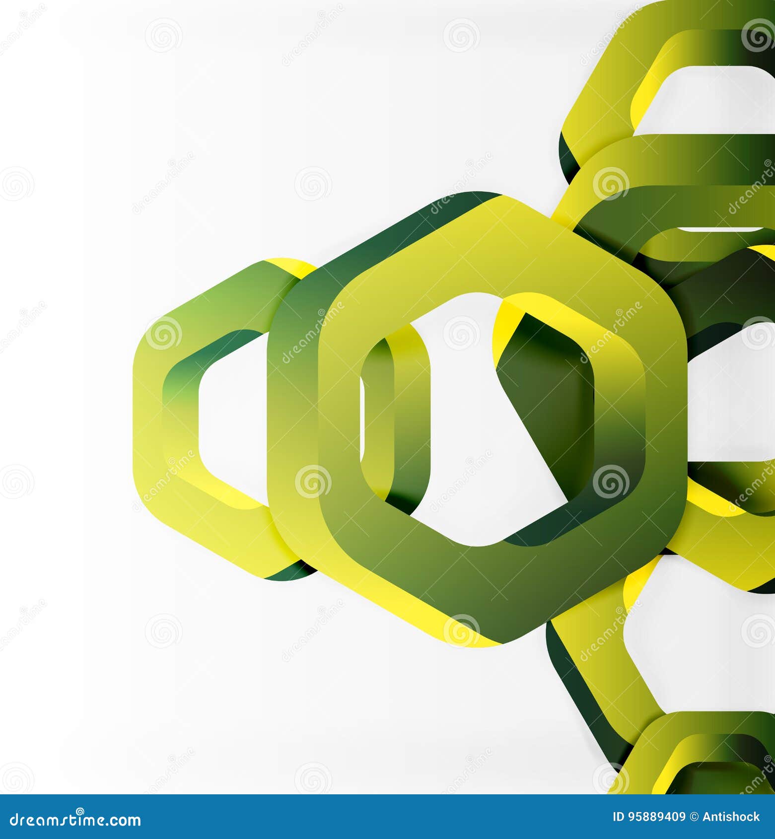 Overlapping Hexagons Design Background Stock Vector - Illustration of ...