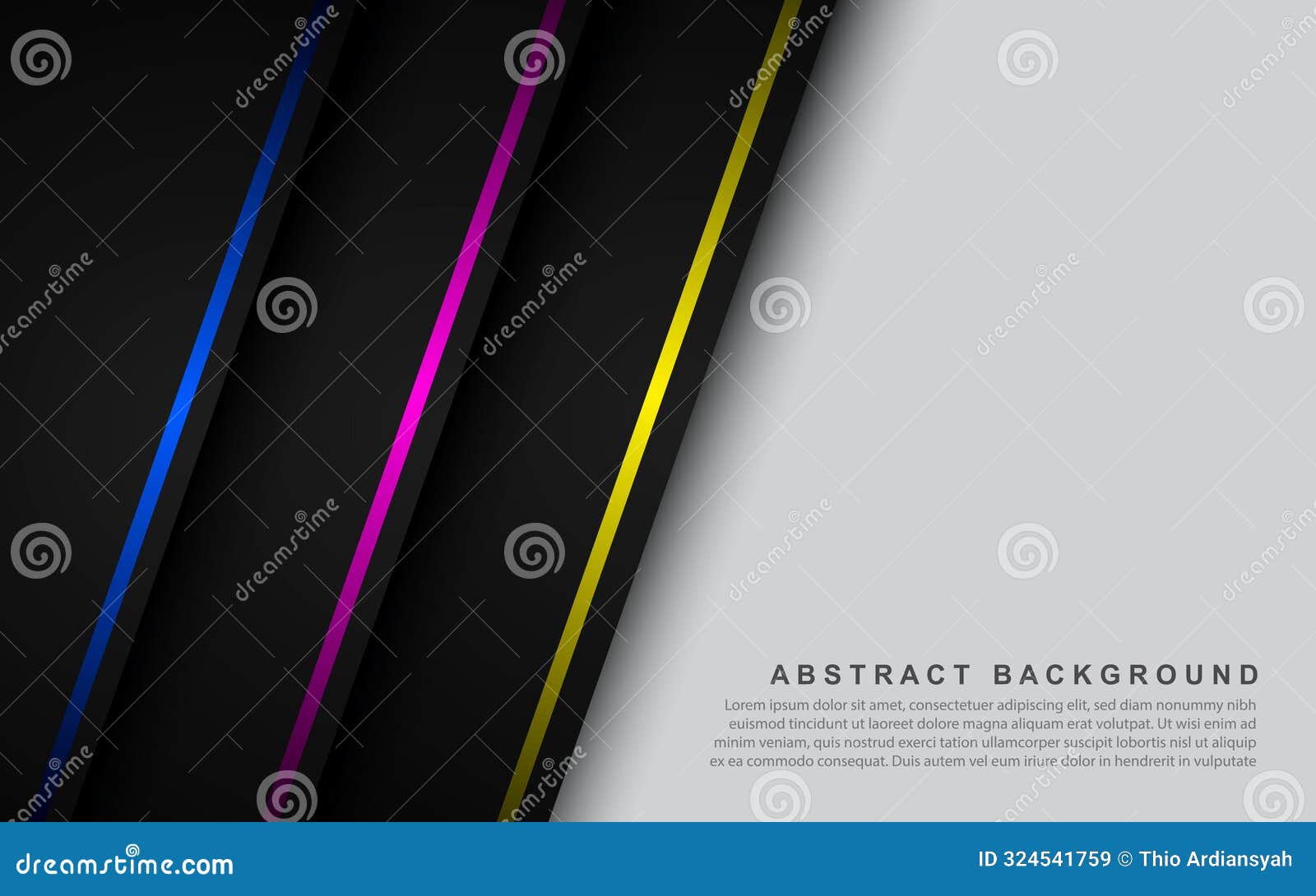 Overlapping Layers with Diagonal Lines in Cmyk Colors. Vector ...