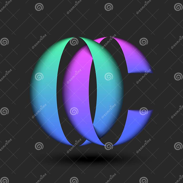 Overlapping Letters CO or OC Initials Logo, Calligraphy Monogram Two ...