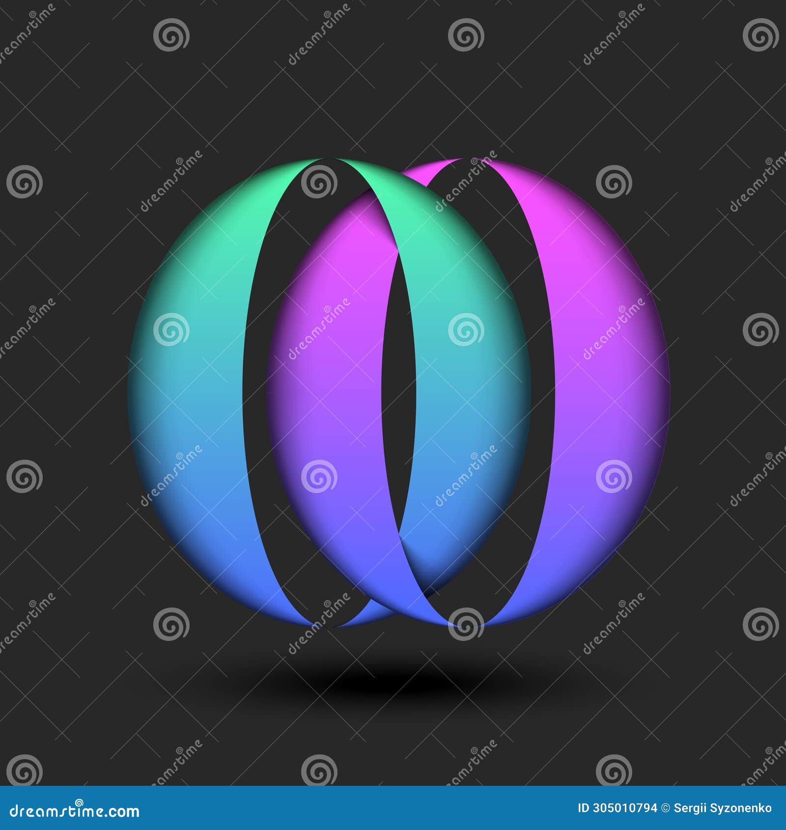 Overlapping Letters OO Initials Logo, Calligraphy Monogram Two Letters ...