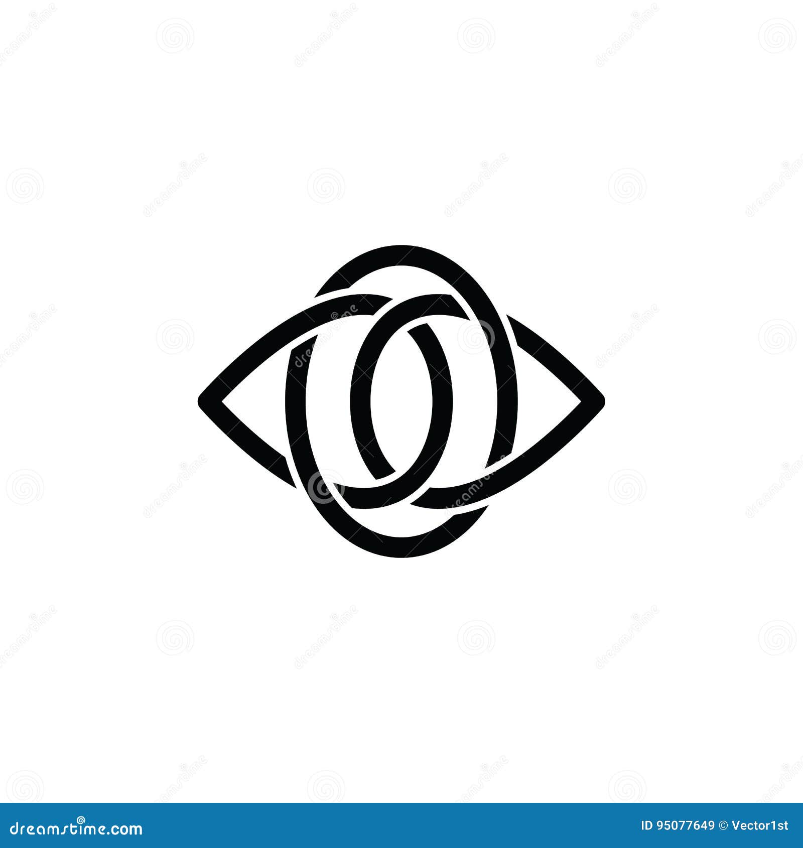 Overlapping Line Floral Shape - Celtic Theme Sign Stock Vector ...