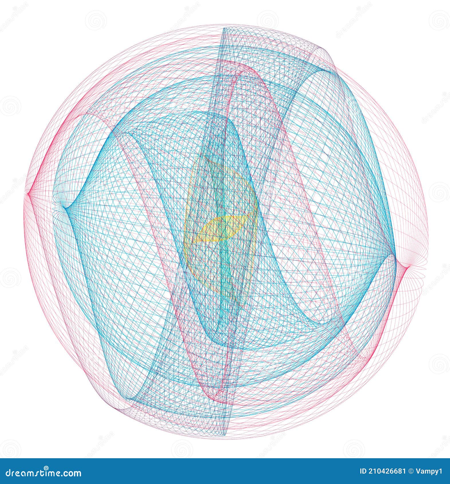 Overlapping Shaded Spheres, Orbs. Repeatable Background Cartoon Vector ...