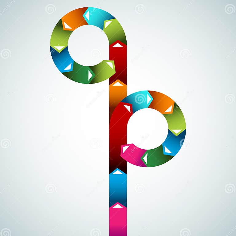 Overlapping Process Chart stock vector. Illustration of chart - 48711723