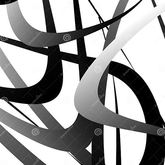Overlapping Random Curved Lines / Shapes Grayscale Geometric Pat Stock ... Overlapping Random Curved Lines / Shapes Grayscale Geometric Pat Stock ...