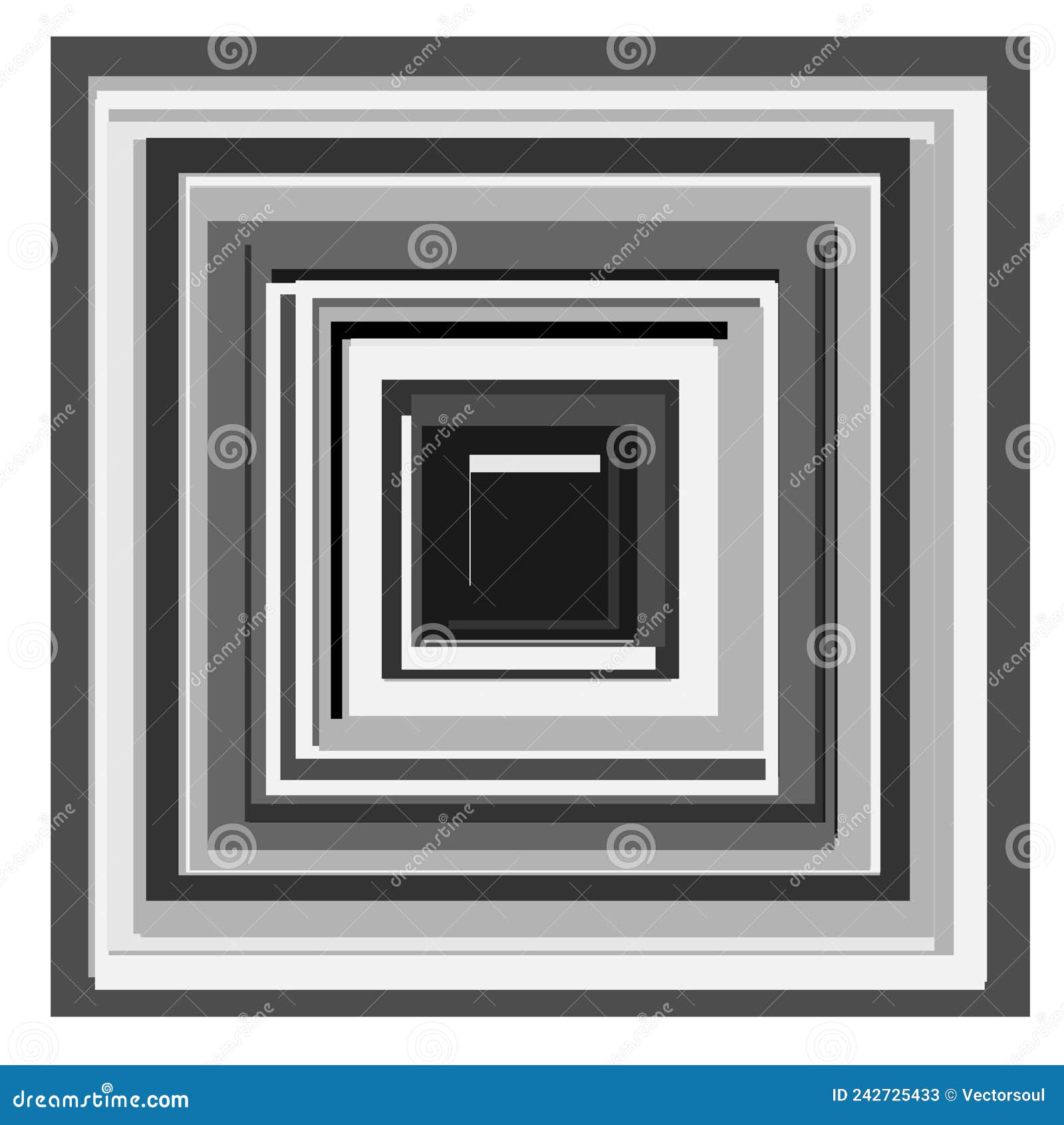 Overlapping Random Squares Abstract Grayscale Geometric Vector ...