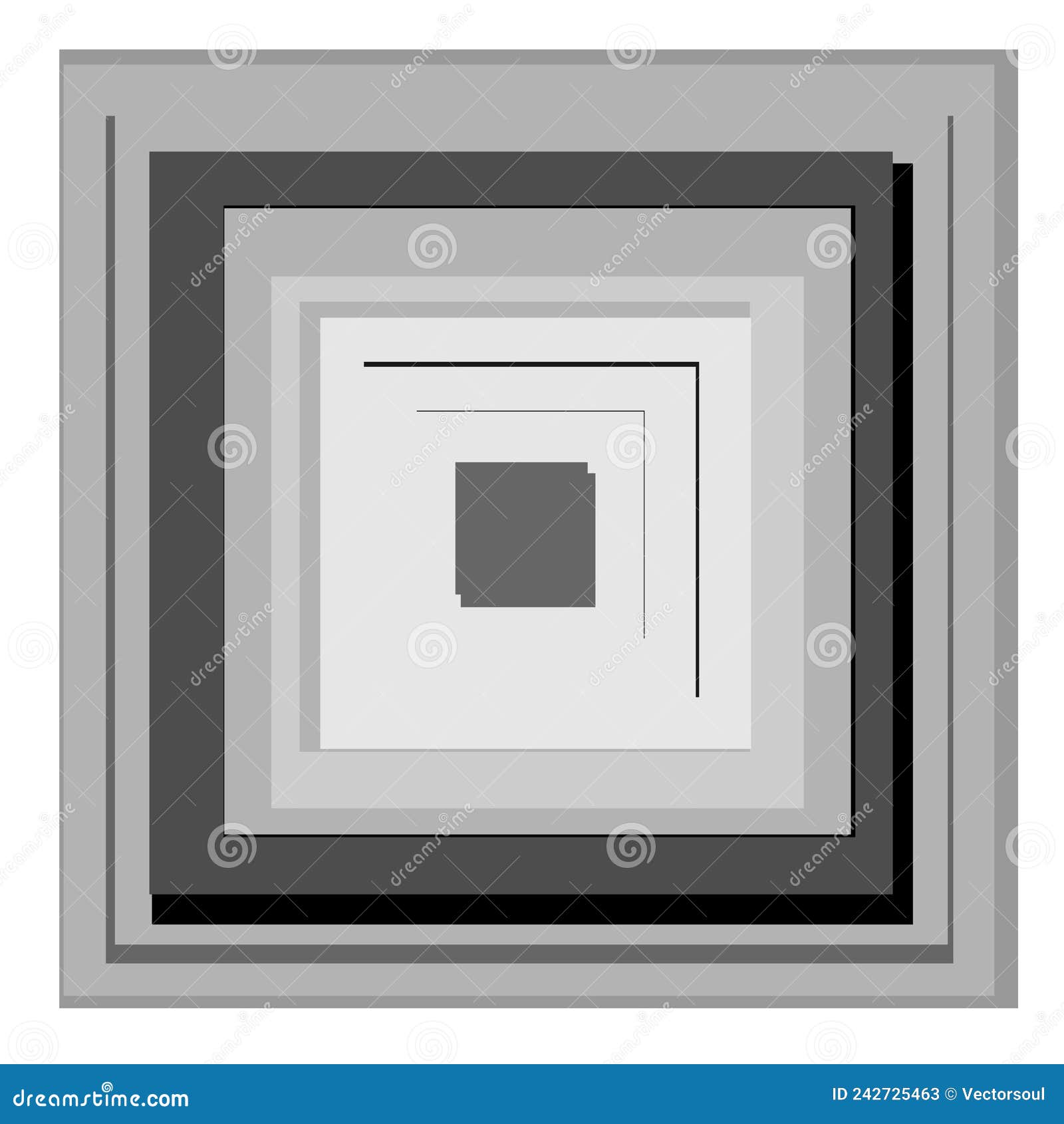 Overlapping Random Squares Abstract Grayscale Geometric Vector ...